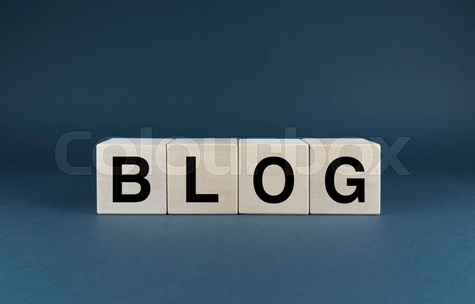 Blog. Cubes form the word Blog. | Stock image | Colourbox