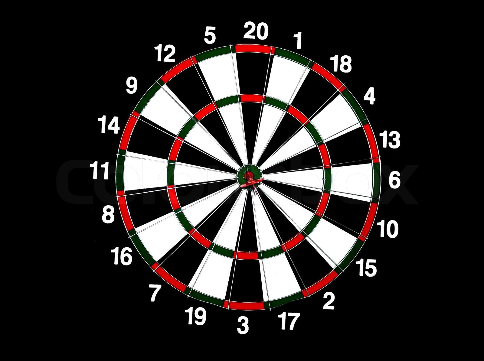Dartscheibe | Stock Bild | Colourbox