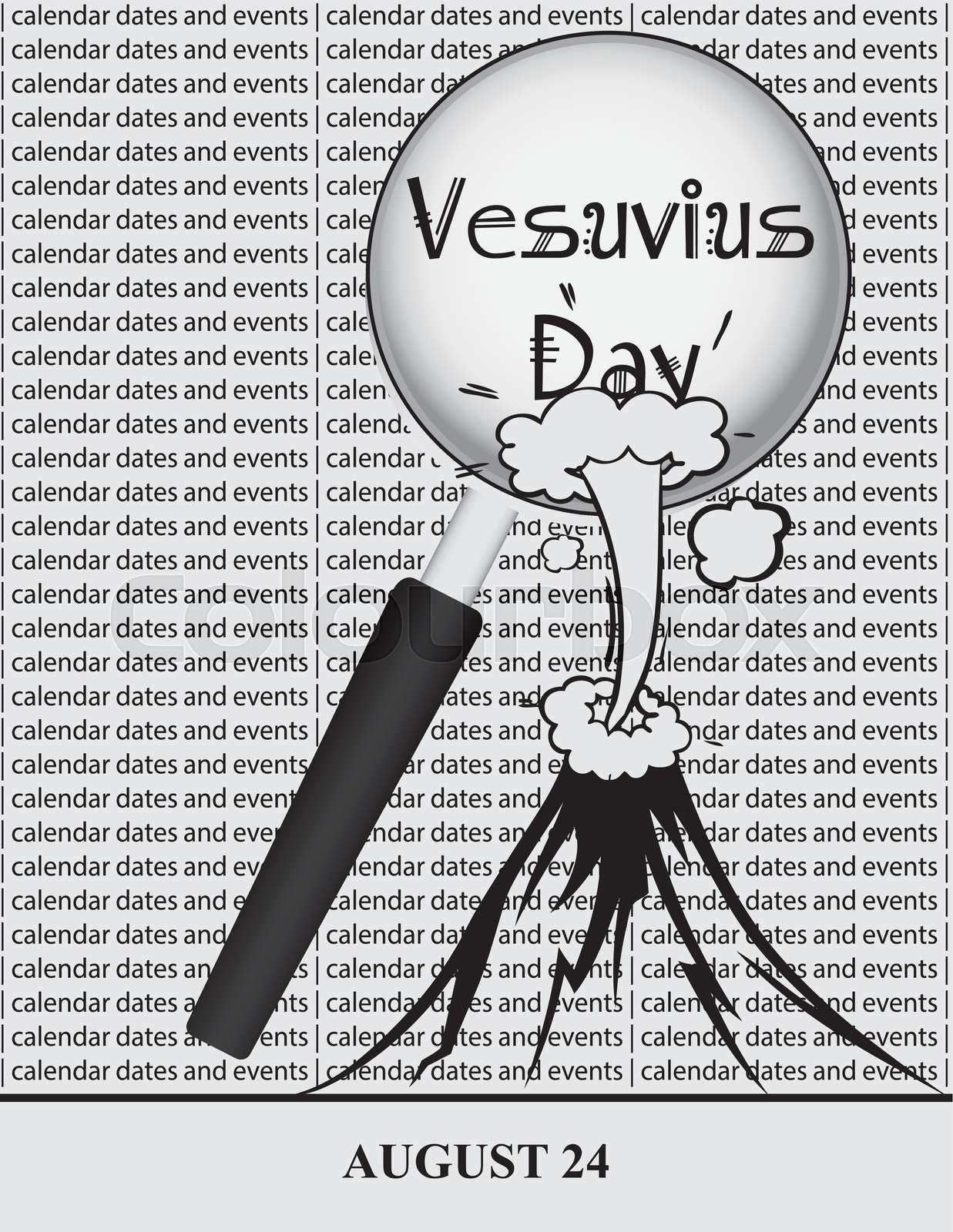 Illustration for Vesuvius Day | Stock vector | Colourbox
