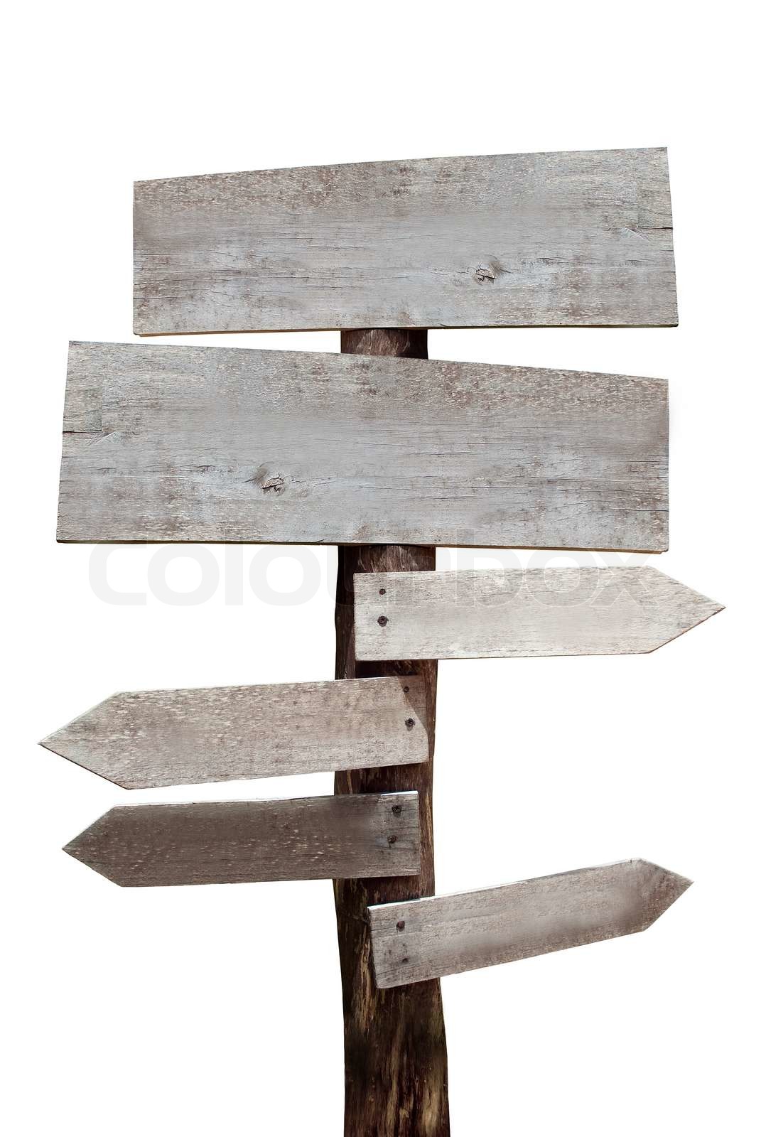 Old wooden sign | Stock image | Colourbox