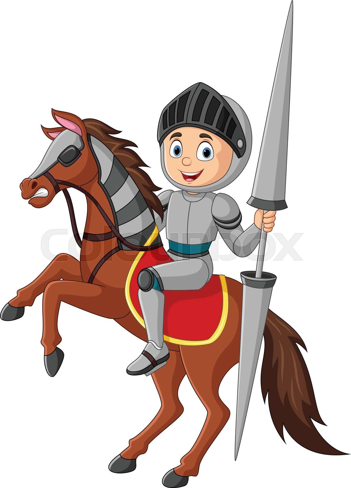 Knight On A Horse Clipart