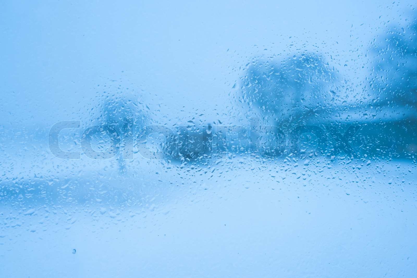 Water on a window | Stock image | Colourbox