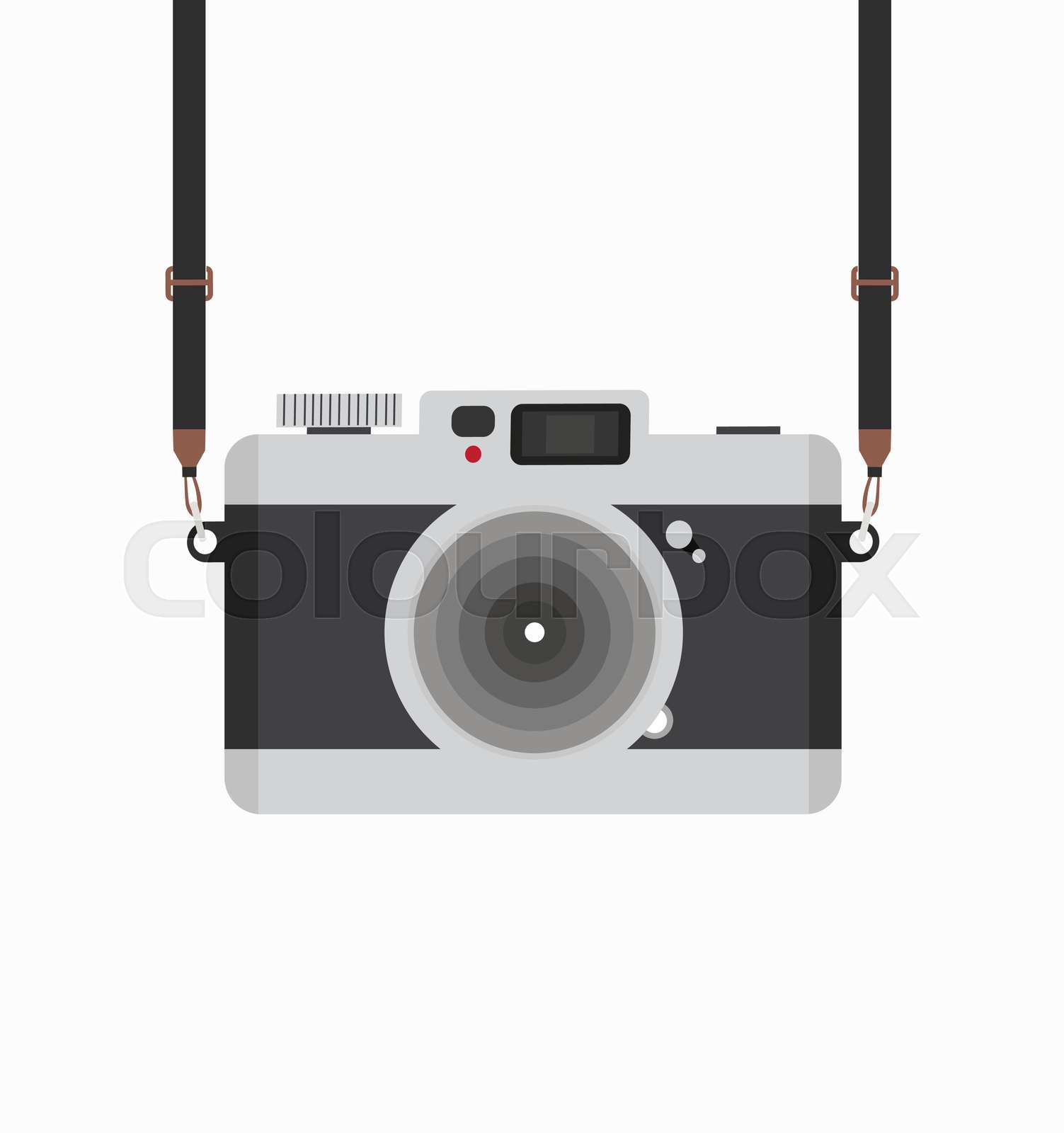 hanging camera On Isolate White Background | Stock vector | Colourbox