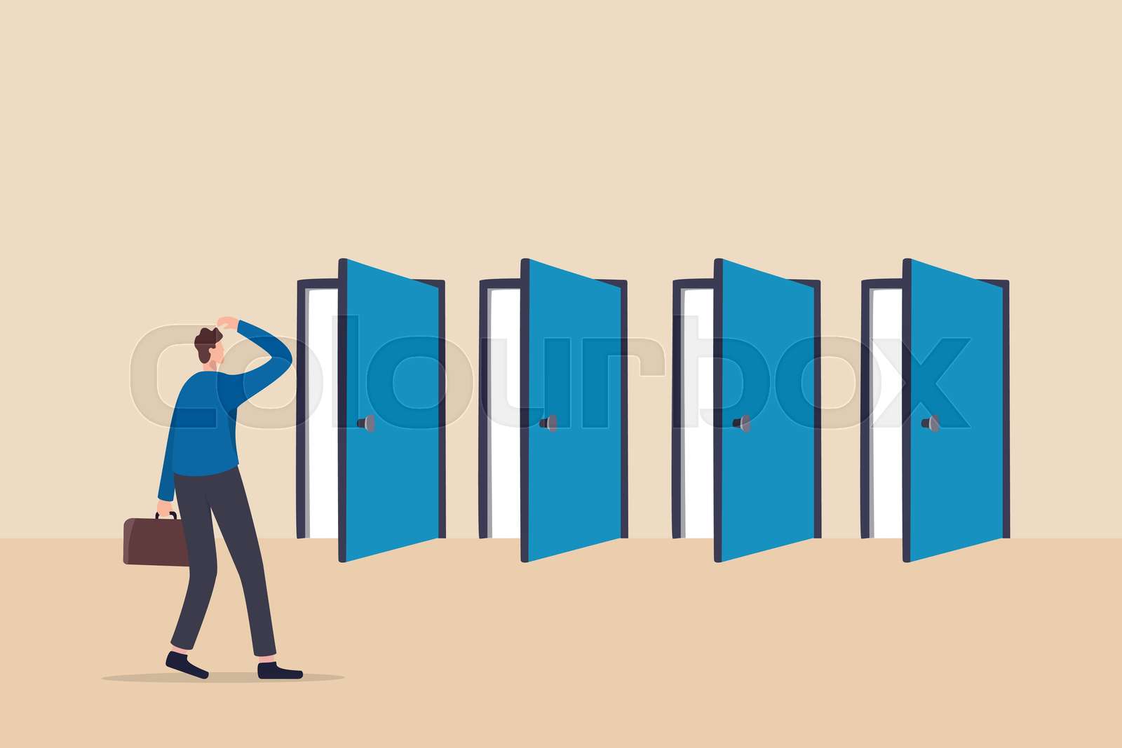 Choosing Choices Make Decision For Career Opportunity Alternative