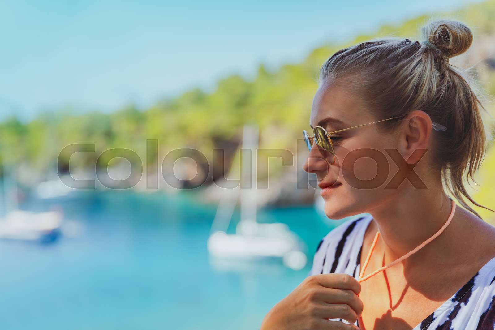 Pretty Woman on the Beach | Stock image | Colourbox