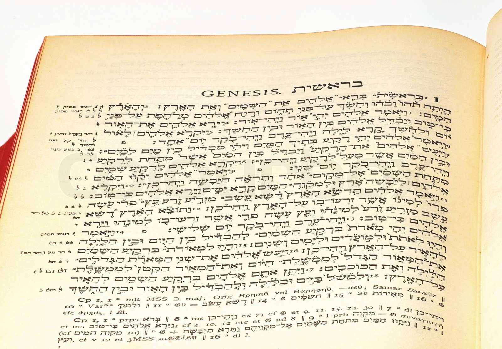 GENISIS in Hebrew | Stock image | Colourbox