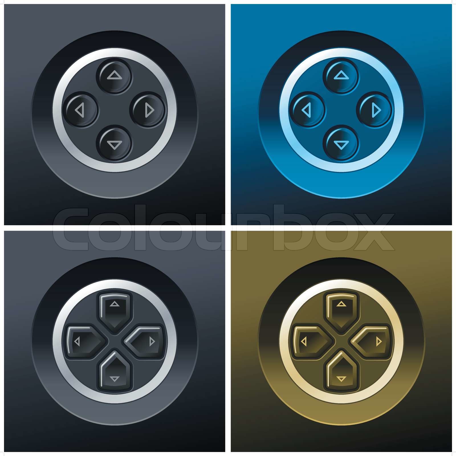 control buttons | Stock vector | Colourbox