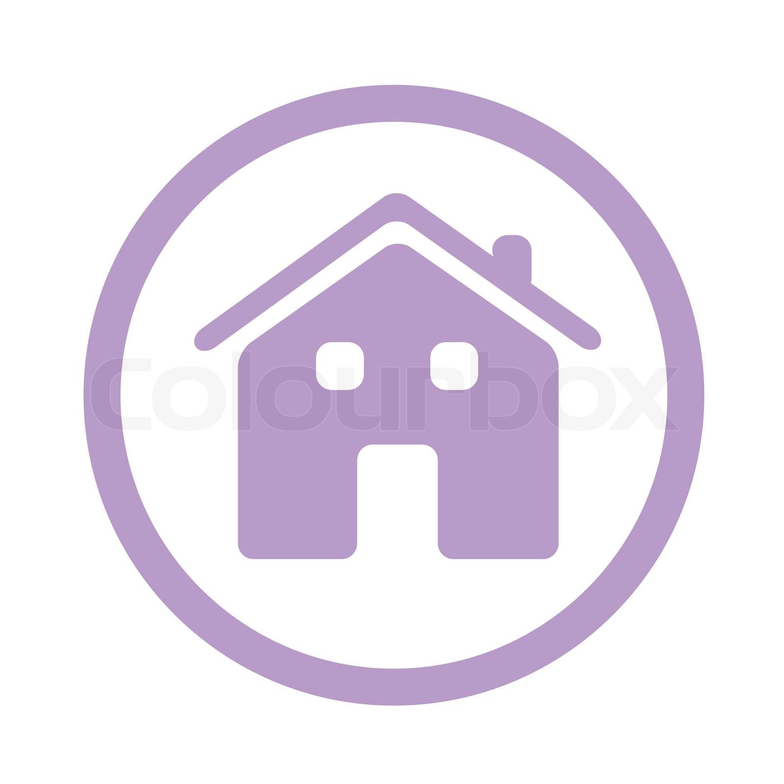House symbol in purple | Stock vector | Colourbox