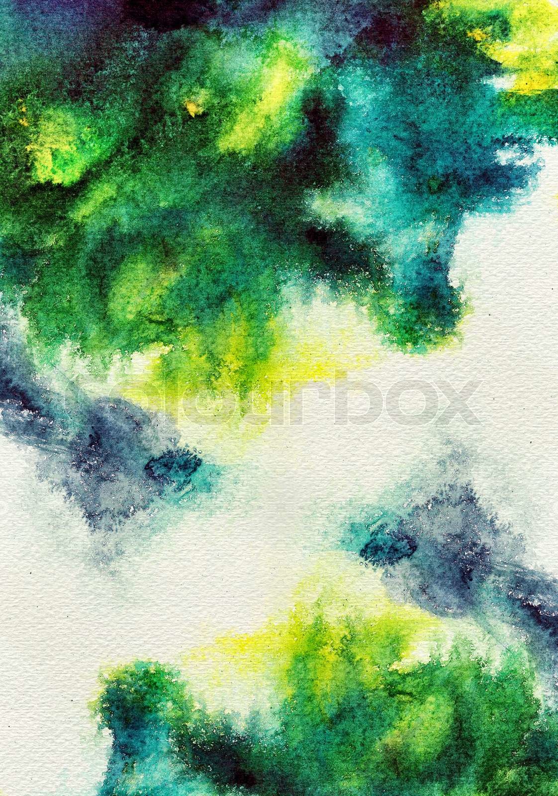 Abstract pletten akvareller , male høj opløsning | Stock foto | Colourbox