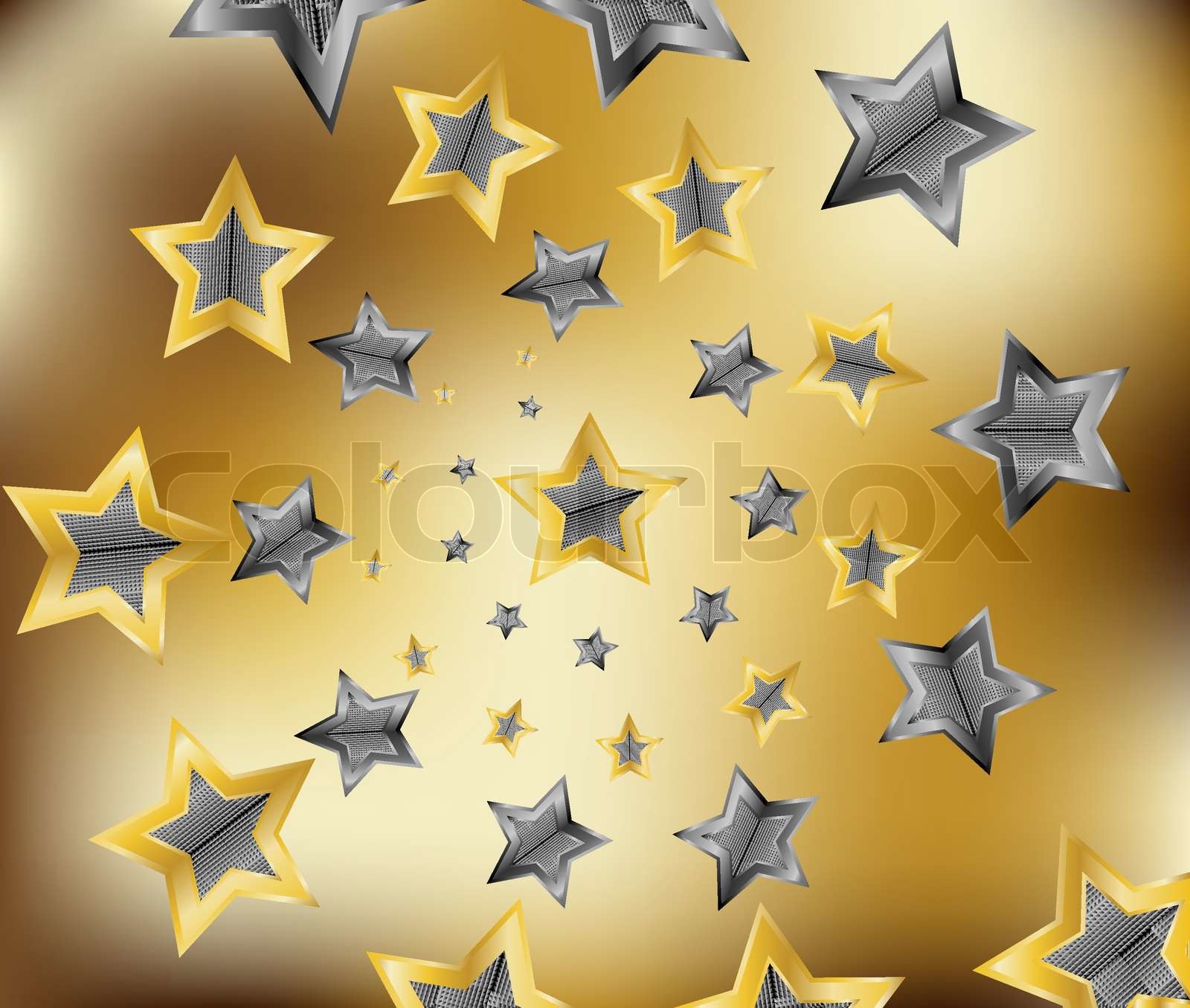 gold star vector illustration | Stock vector | Colourbox