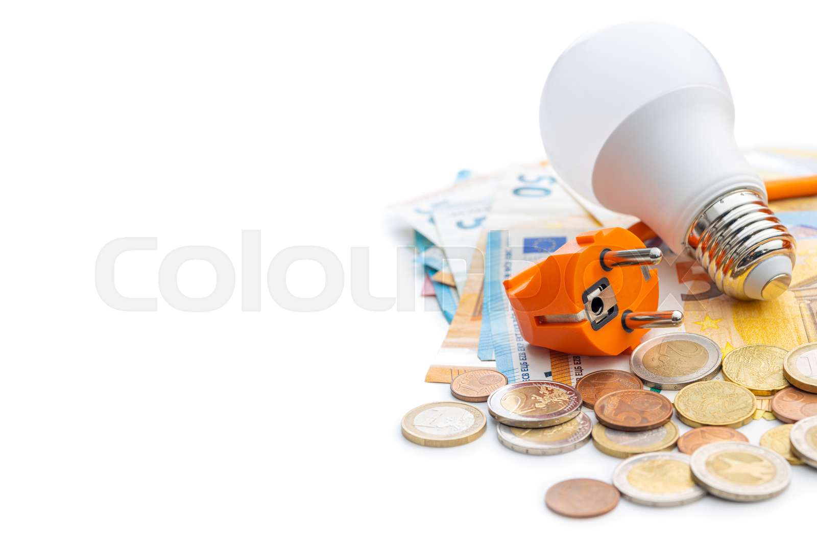 geld, kosten, elektrische | Stock Bild | Colourbox