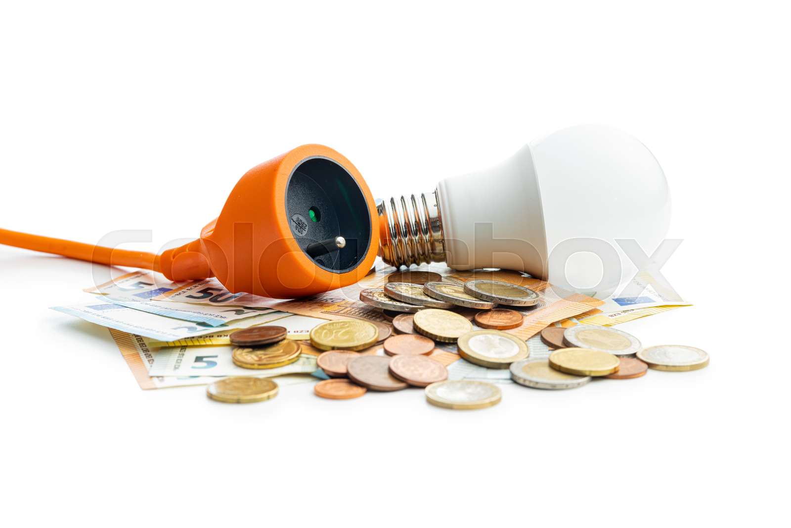 geld, kosten, elektrische | Stock Bild | Colourbox