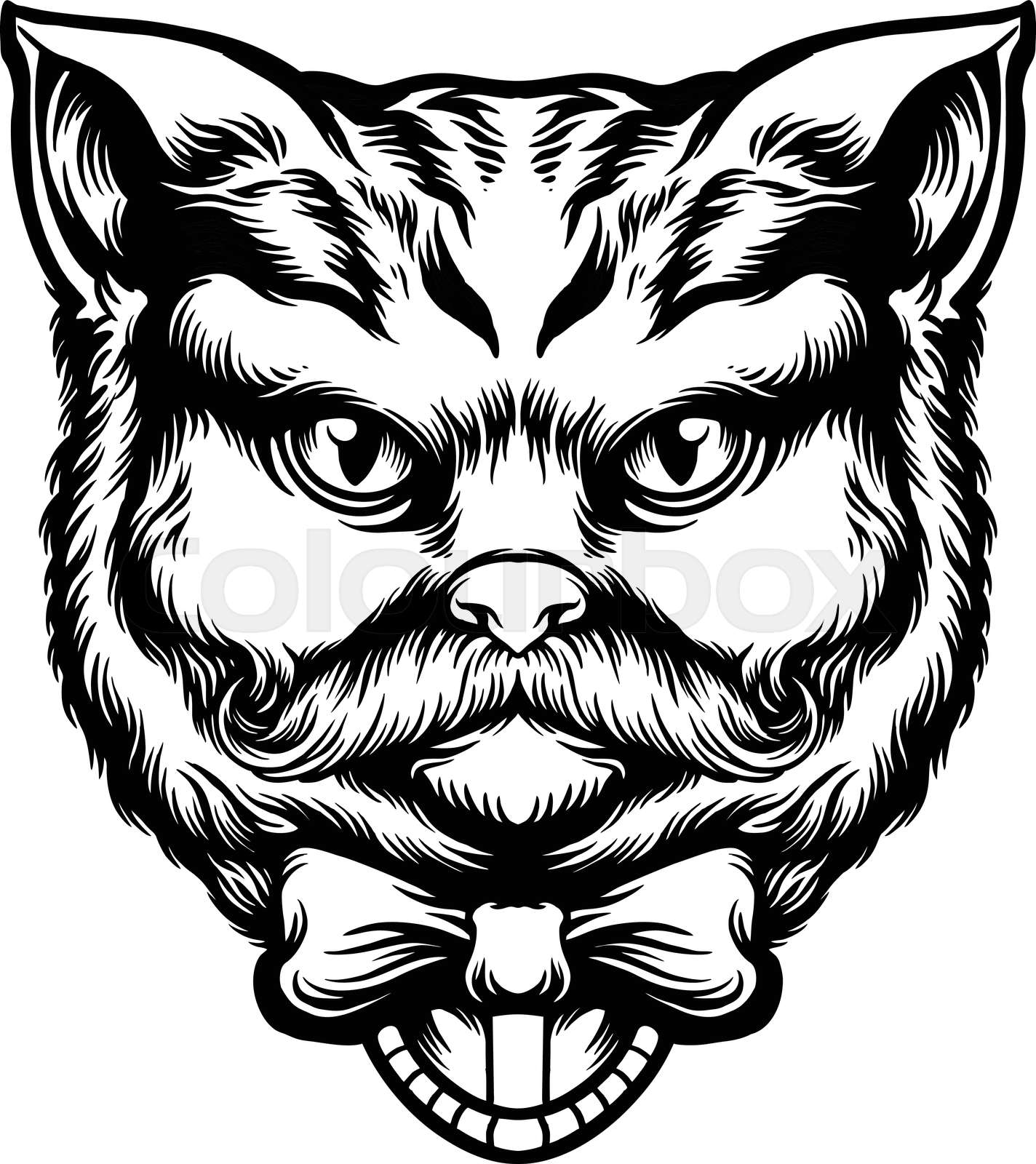 Cute Cat Animal Day Silhouette | Stock vector | Colourbox