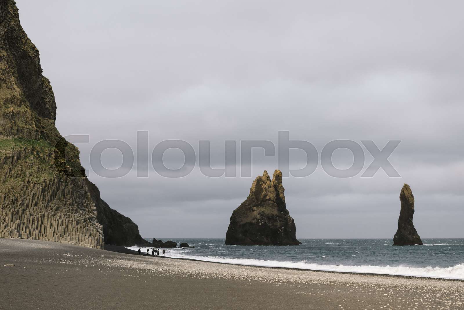 Reynisdrangar sea stacks, Iceland | Stock image | Colourbox