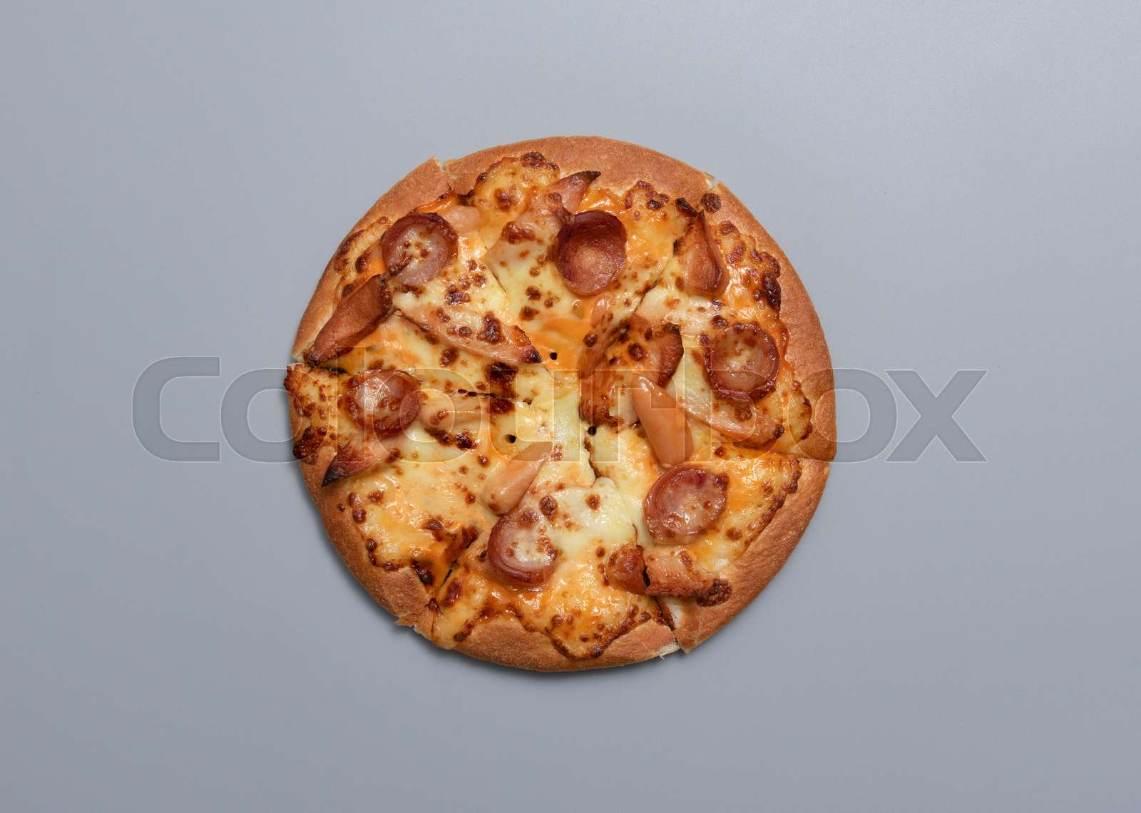 Small mini pizza ,Copy space. The view from the top. flat lay | Stock ...