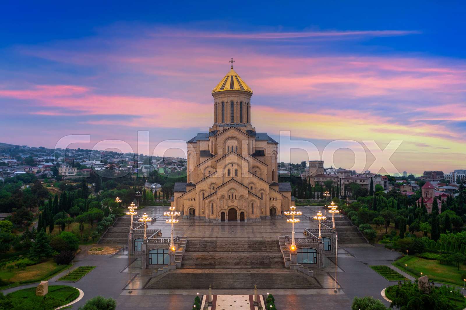 Holy Trinity Cathedral of Tbilisi in Georgia. | Stock image | Colourbox
