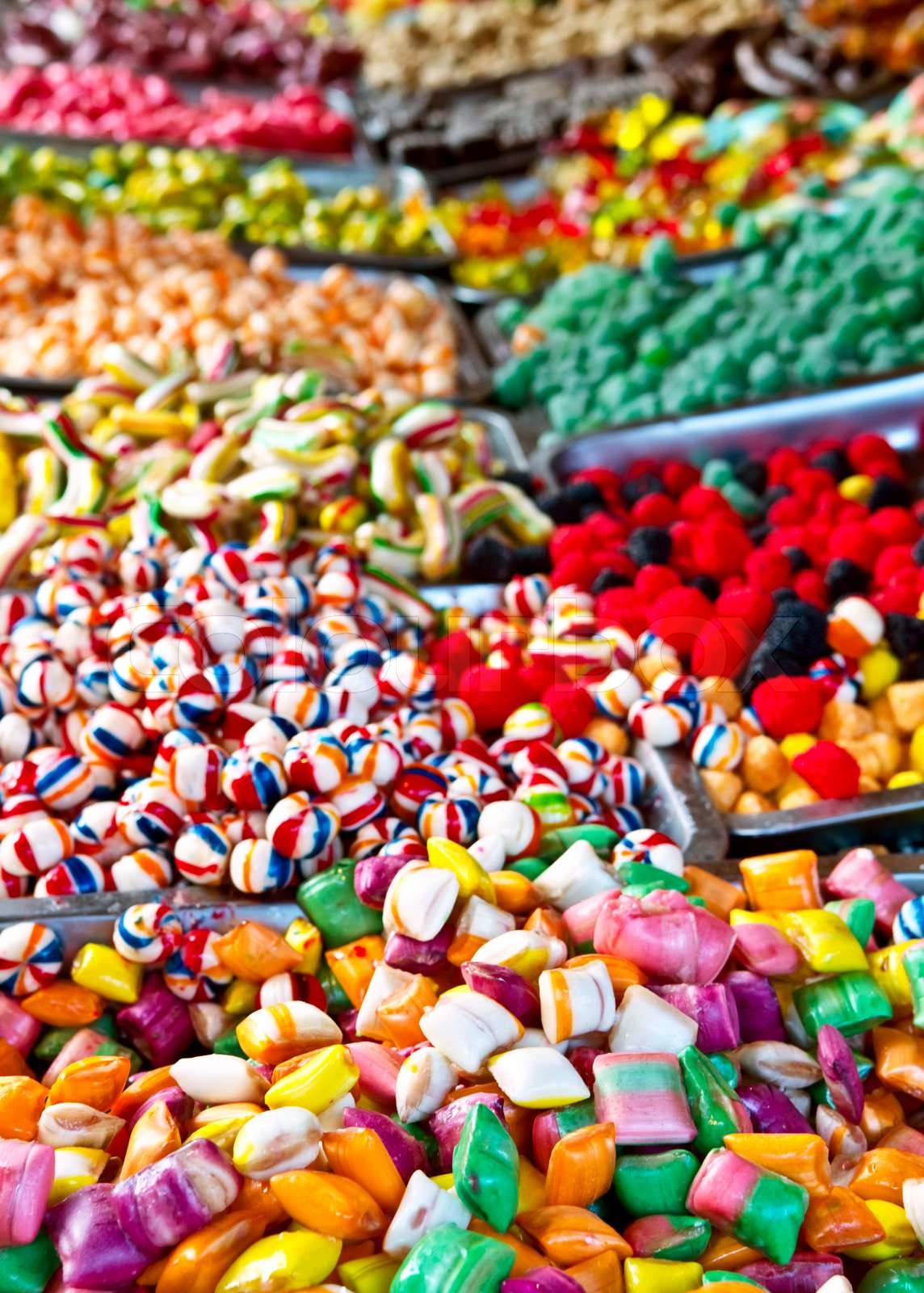 slik, assorteret, slikkepind | Stock foto | Colourbox