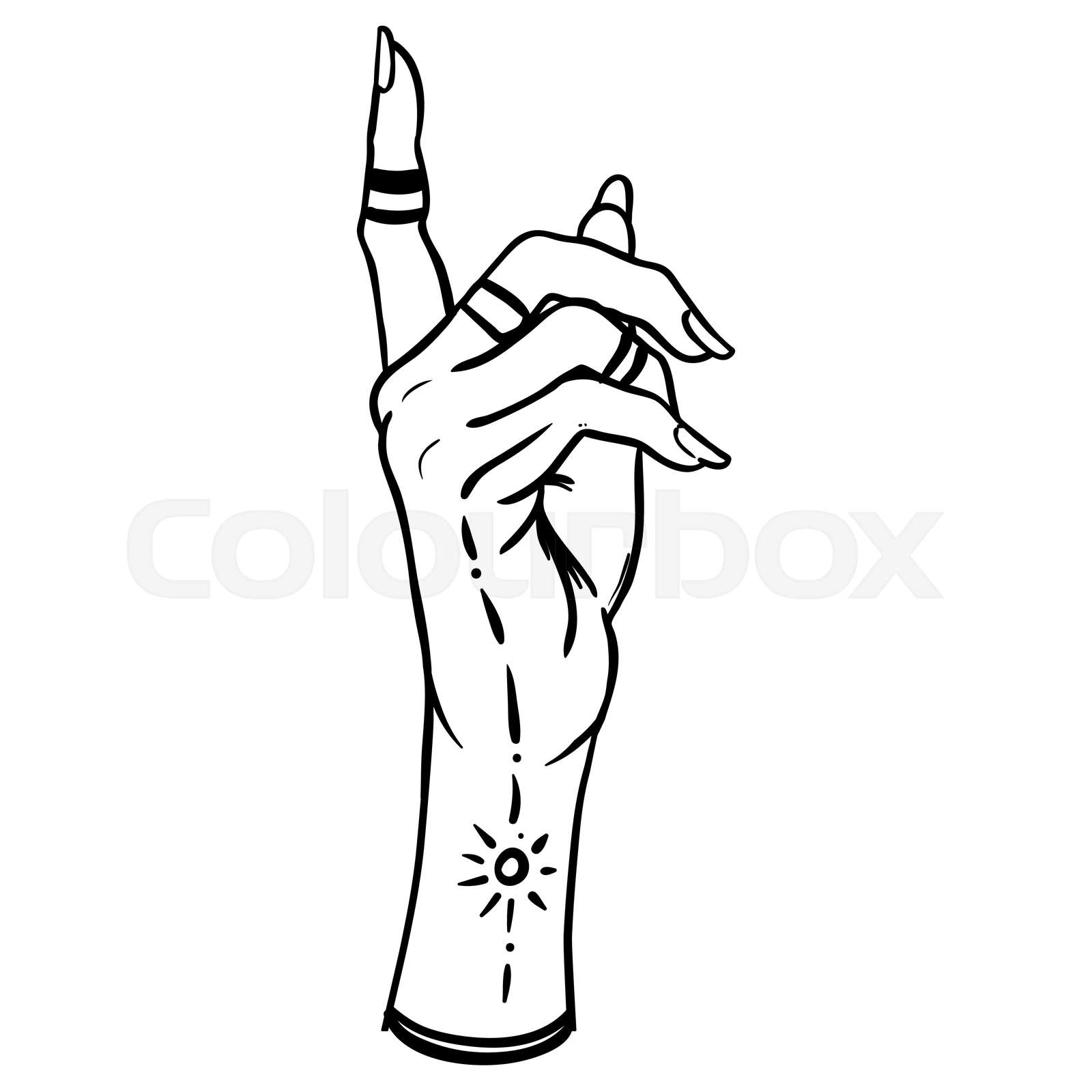 Occult Finger Tattoos