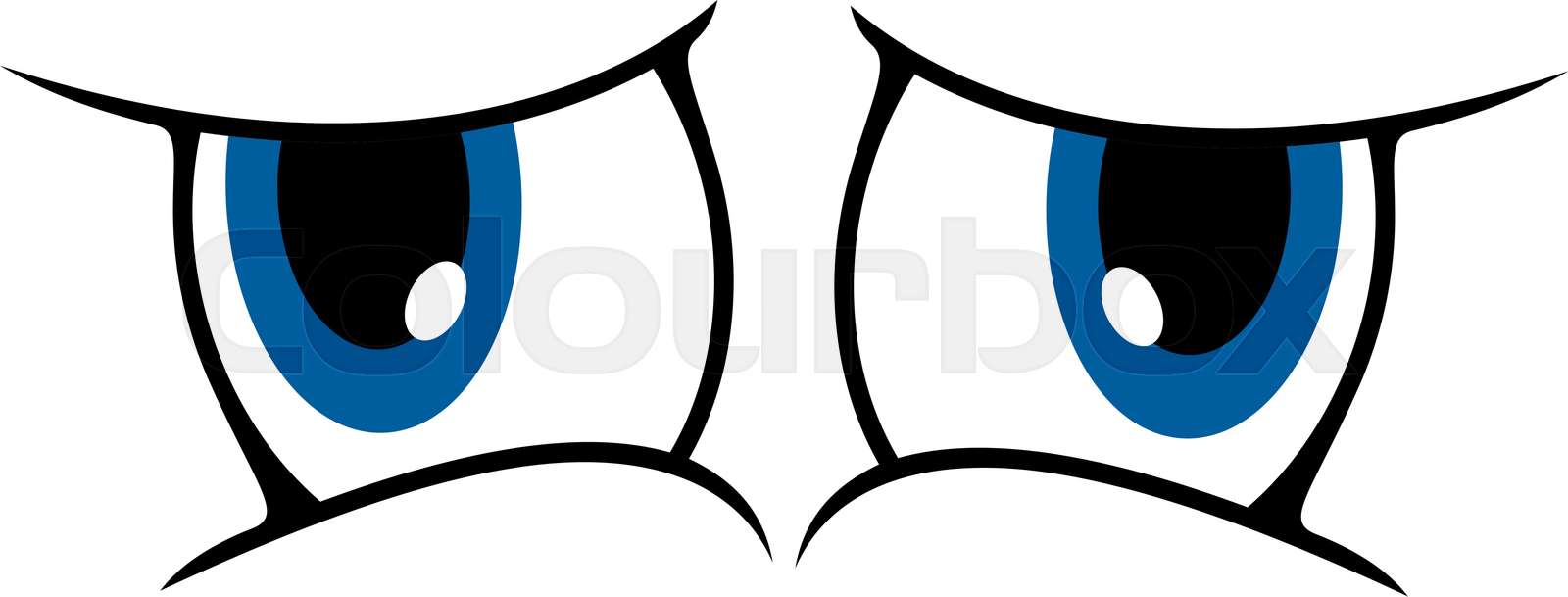 Eyes Smile Face Emoticon Cartoon Emoji Character Stock Vector Colourbox