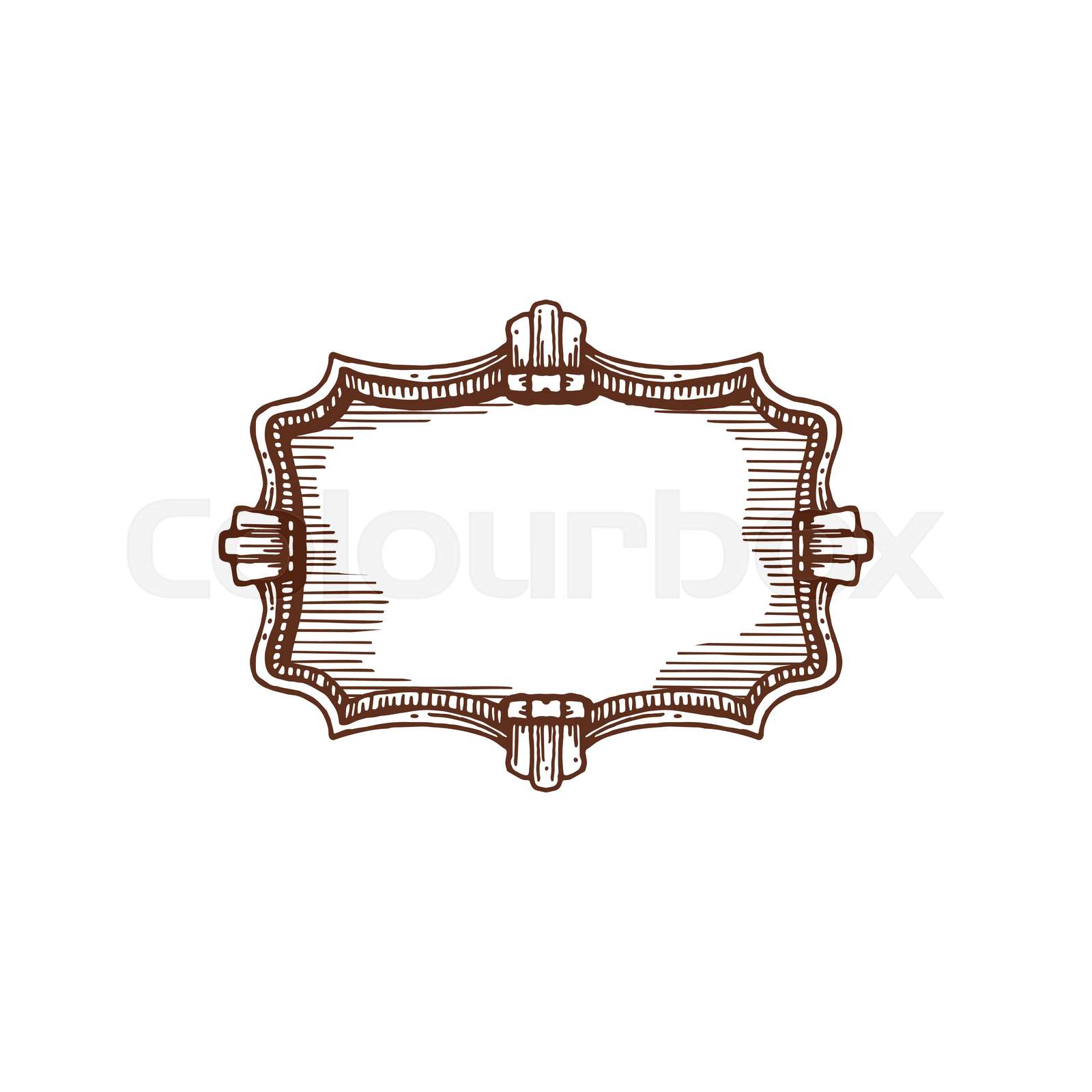 Decorative vintage frame border, decor patterns | Stock vector | Colourbox