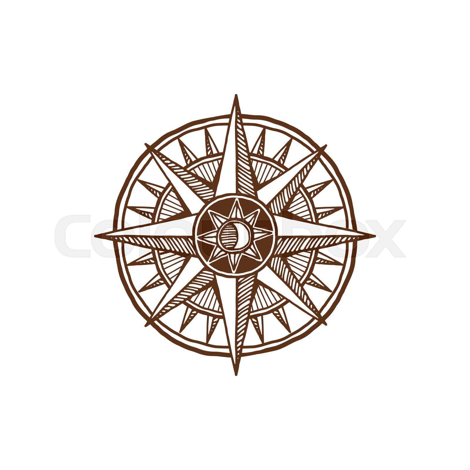 kompas, topografi, havet | Stock vektor | Colourbox