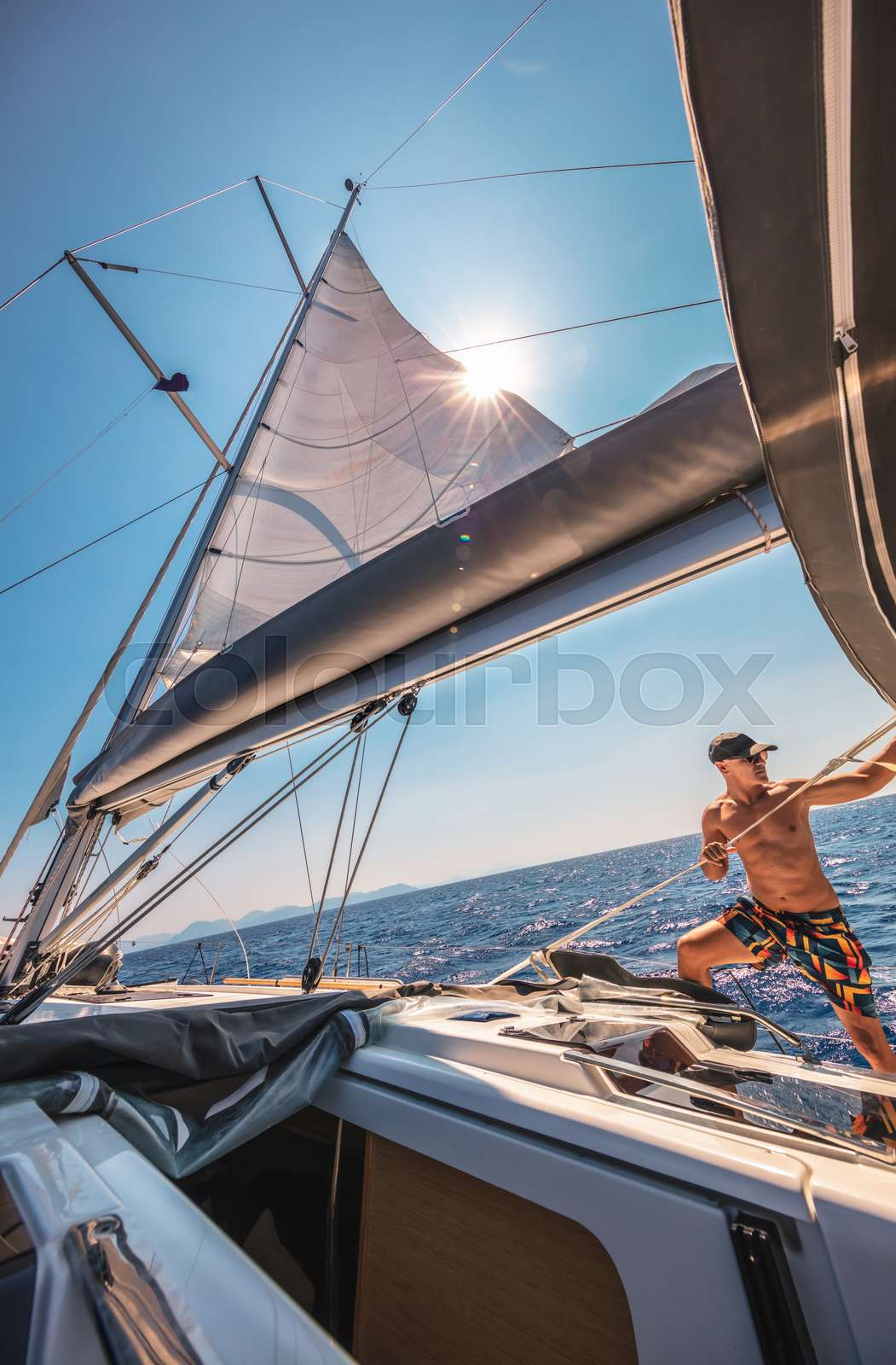 Enjoying Sailing in the Sea | Stock image | Colourbox