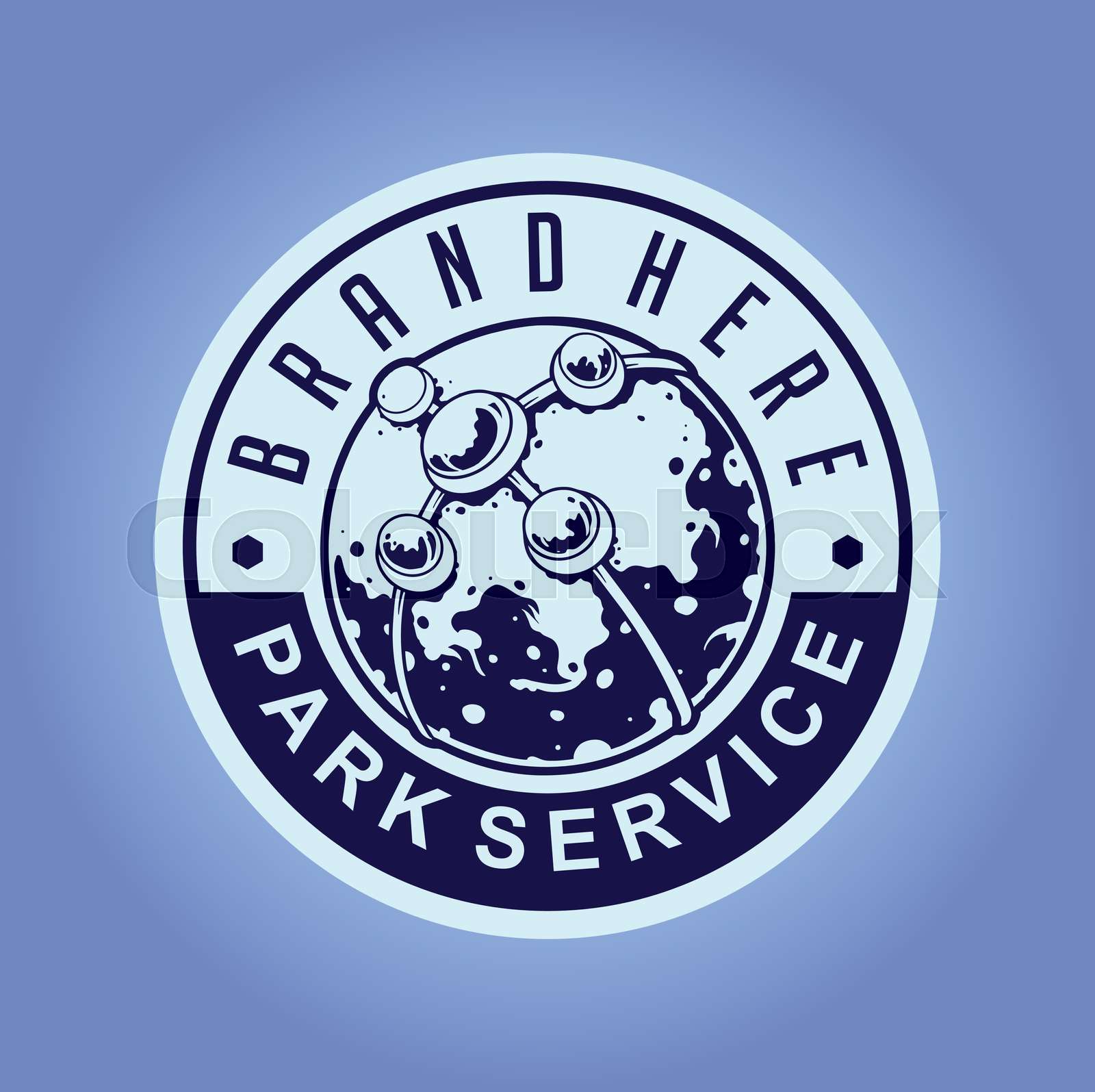 Park service vintage logo brand illustration | Stock vector | Colourbox