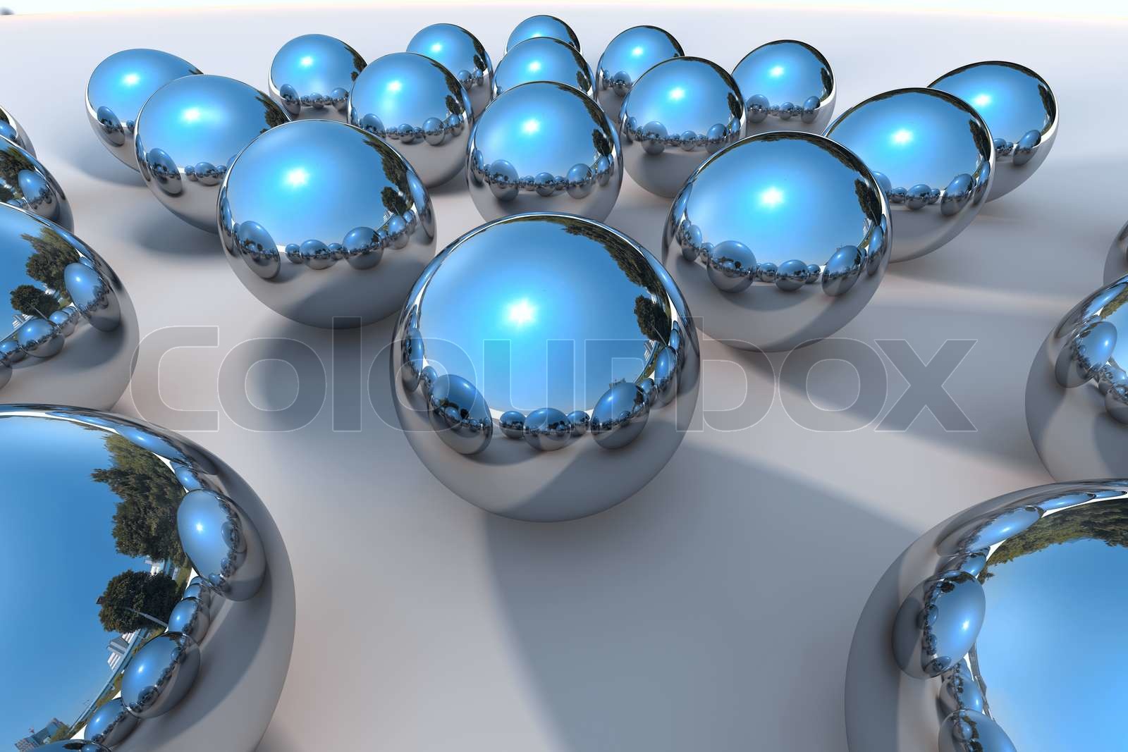 3D Chrome Balls | Stock image | Colourbox