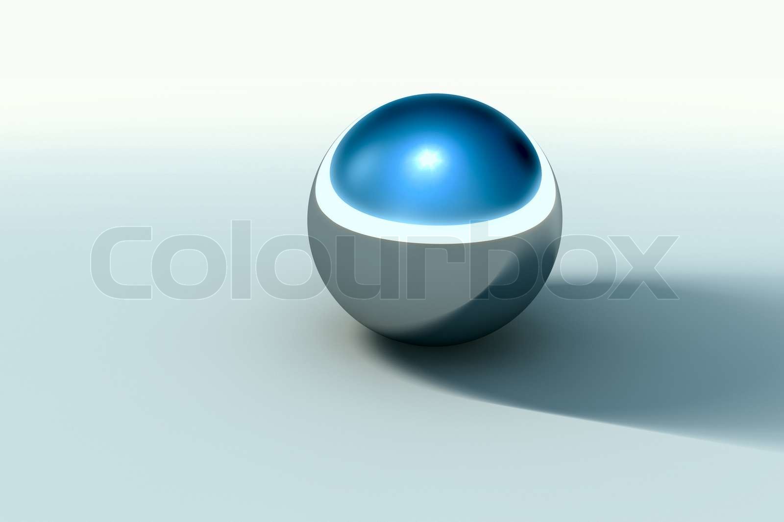 3D Chrome Ball | Stock image | Colourbox