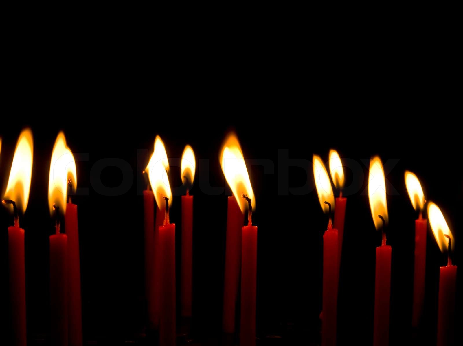 Red Candle light group | Stock image | Colourbox