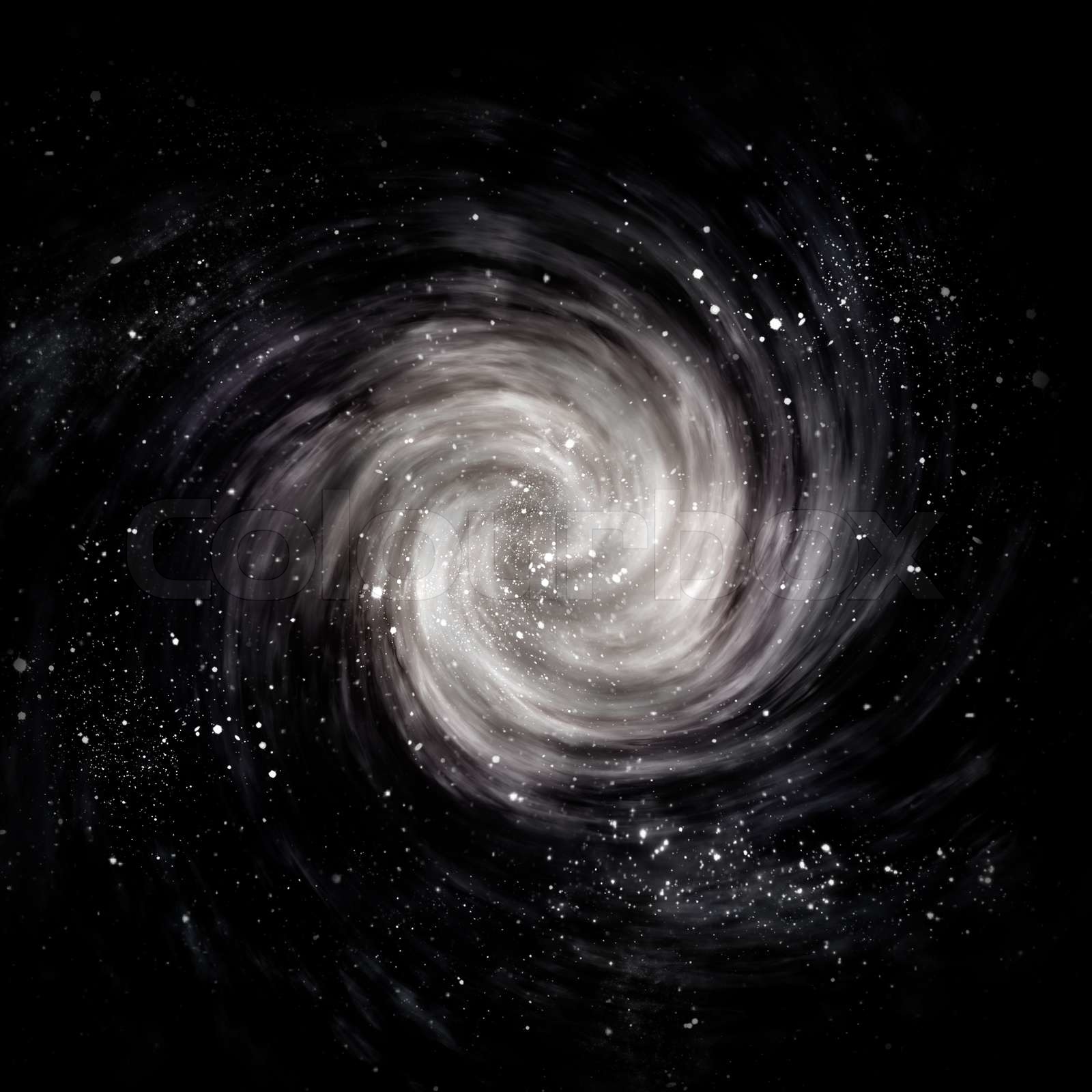 spiral galaxy in space | Stock image | Colourbox