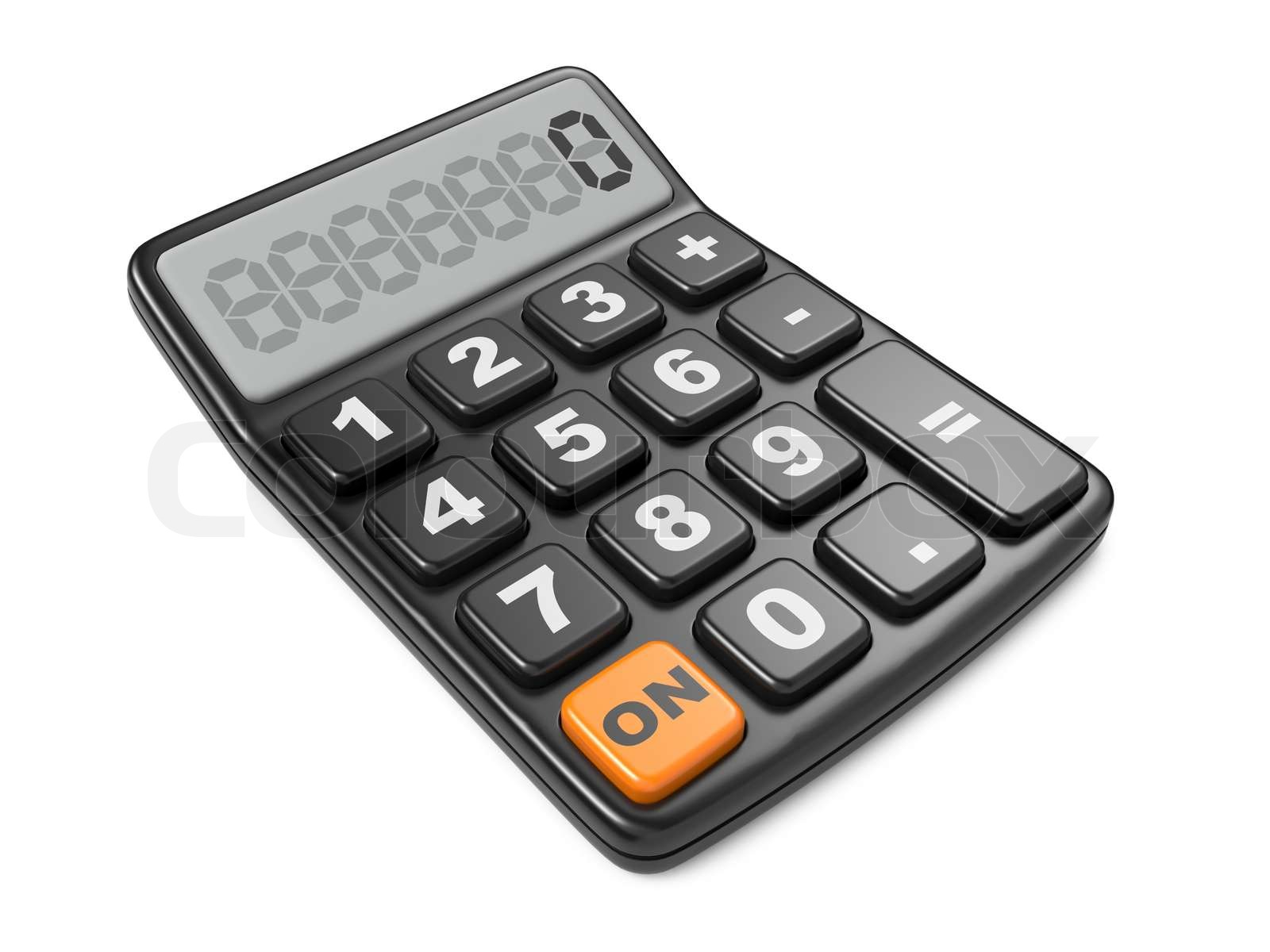 Black Calculator Matematik objekt | Stock foto | Colourbox