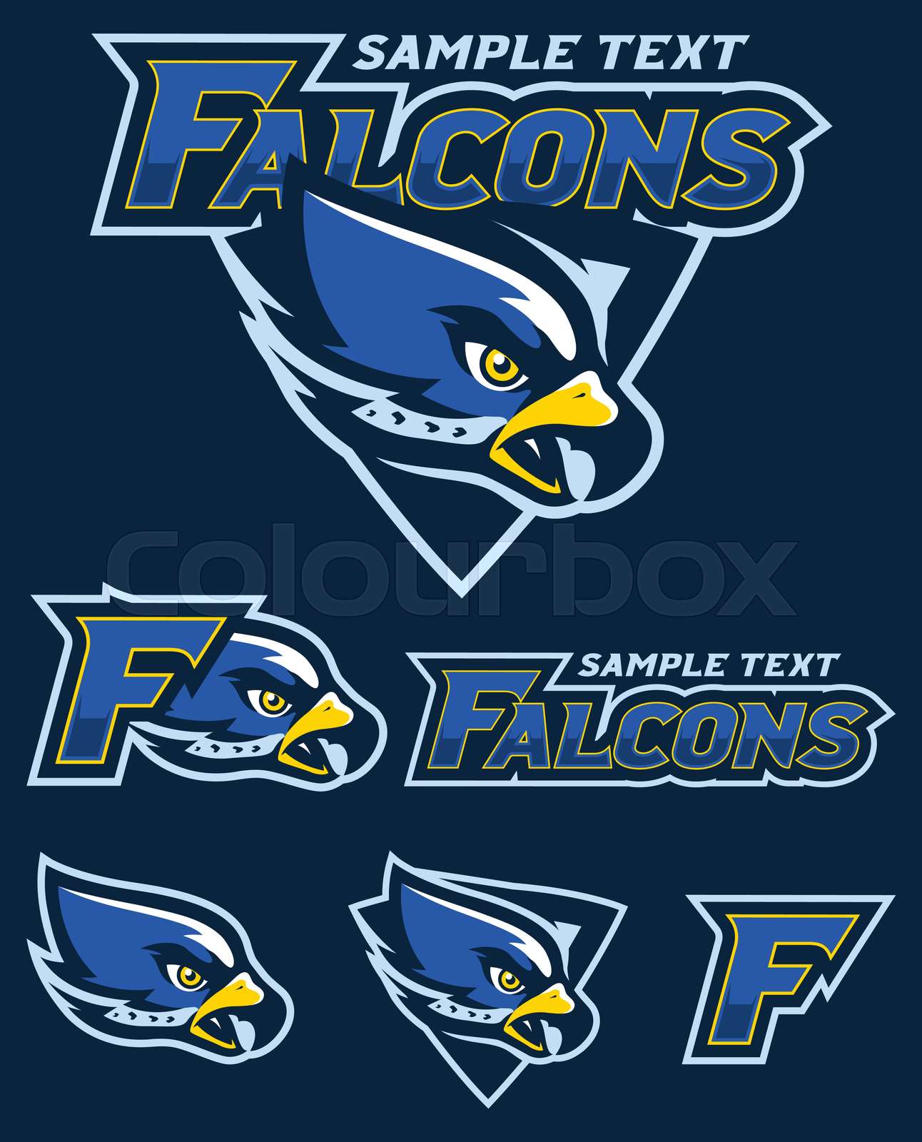 Falcons Team Mascot | Stock vector | Colourbox