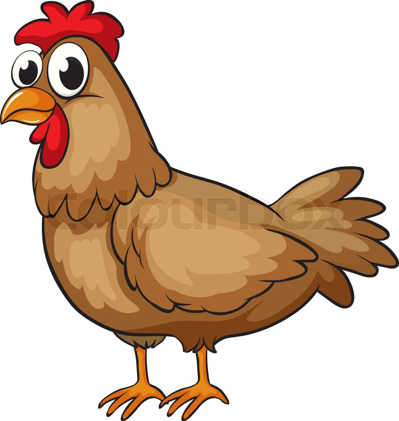 Ein Huhn | Stock-Vektor | Colourbox