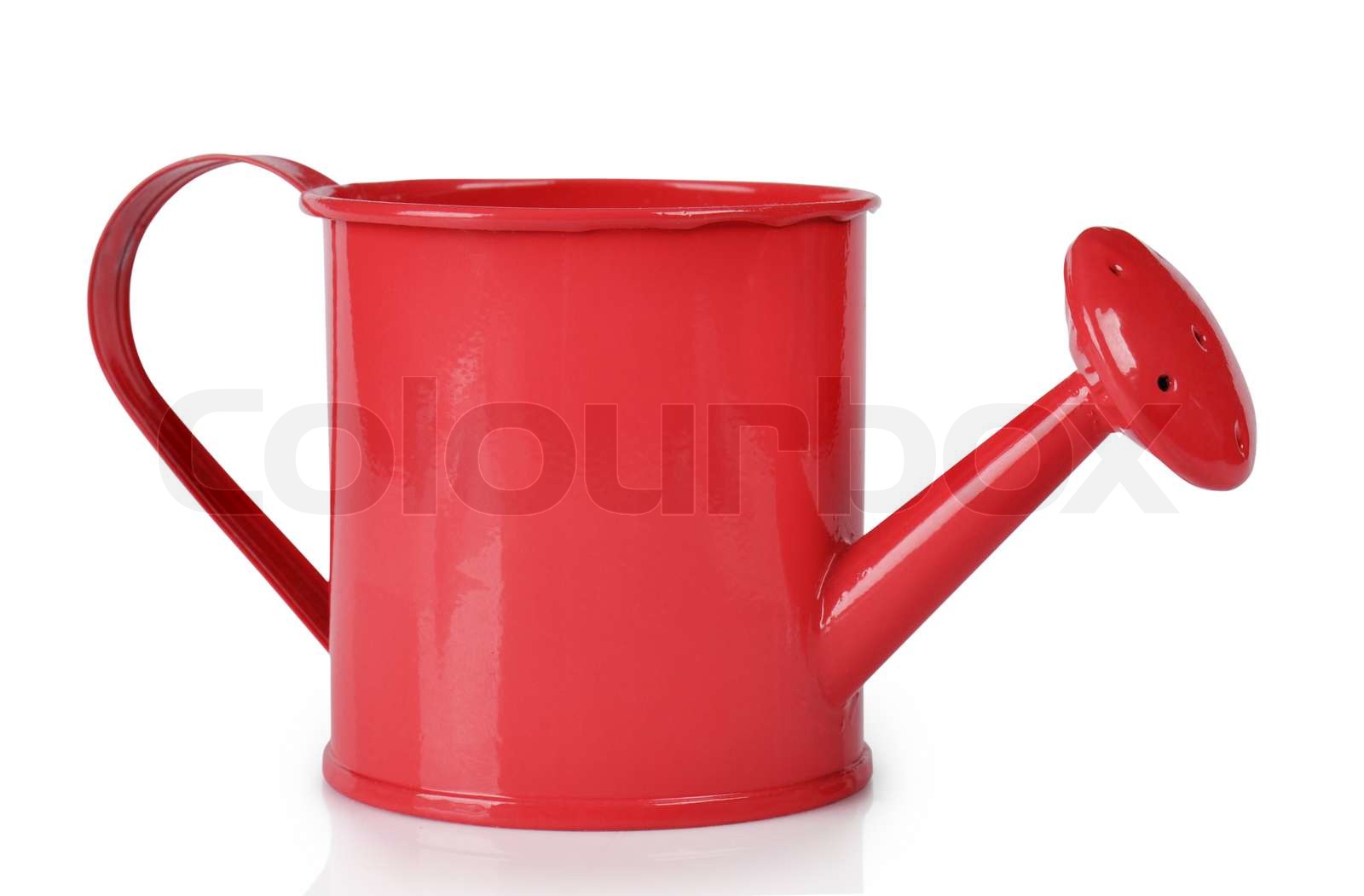 Red watering can | Stock image | Colourbox