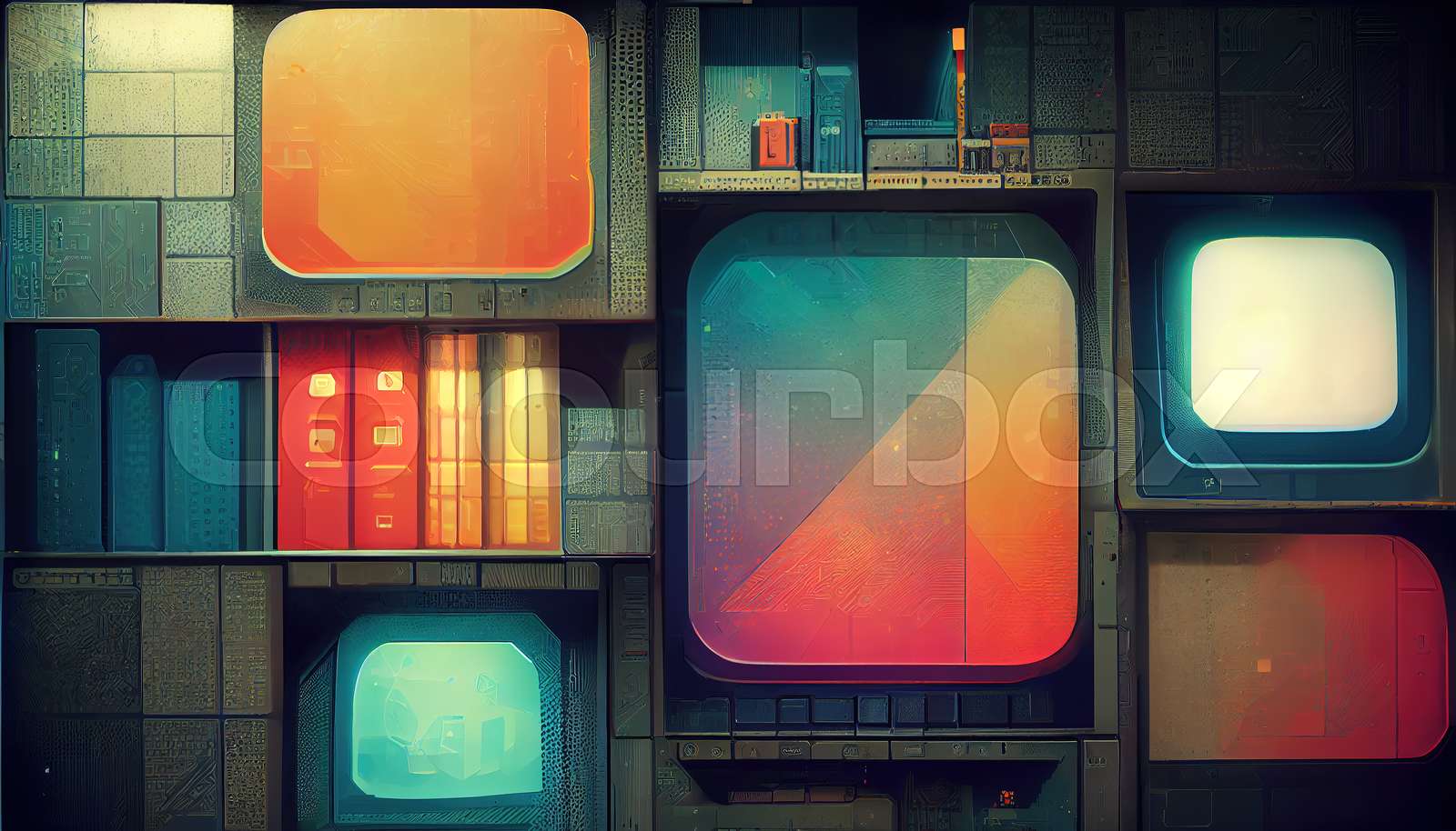 fernsehen, film, sendung | Stock Bild | Colourbox