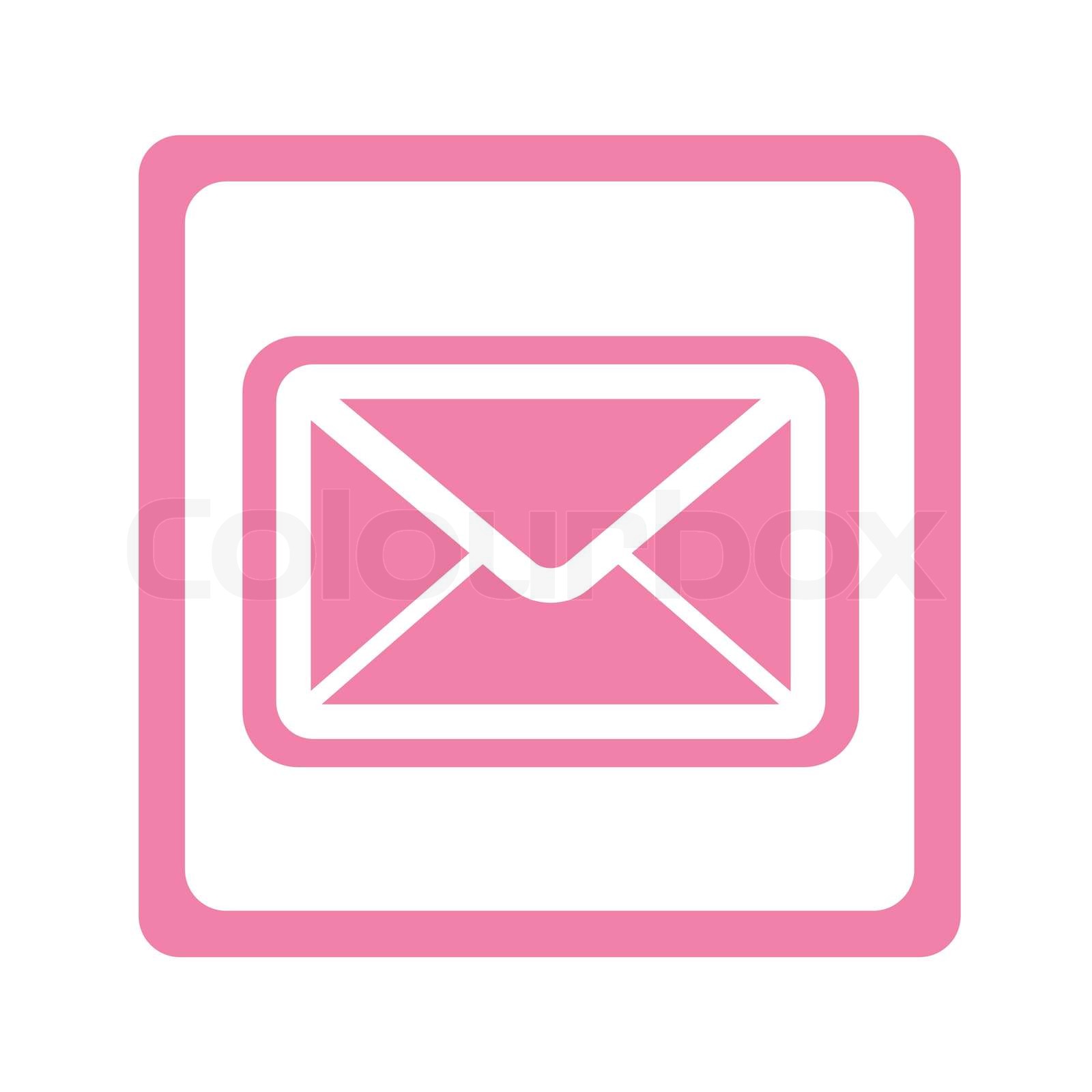 Letter icon in pink | Stock vector | Colourbox