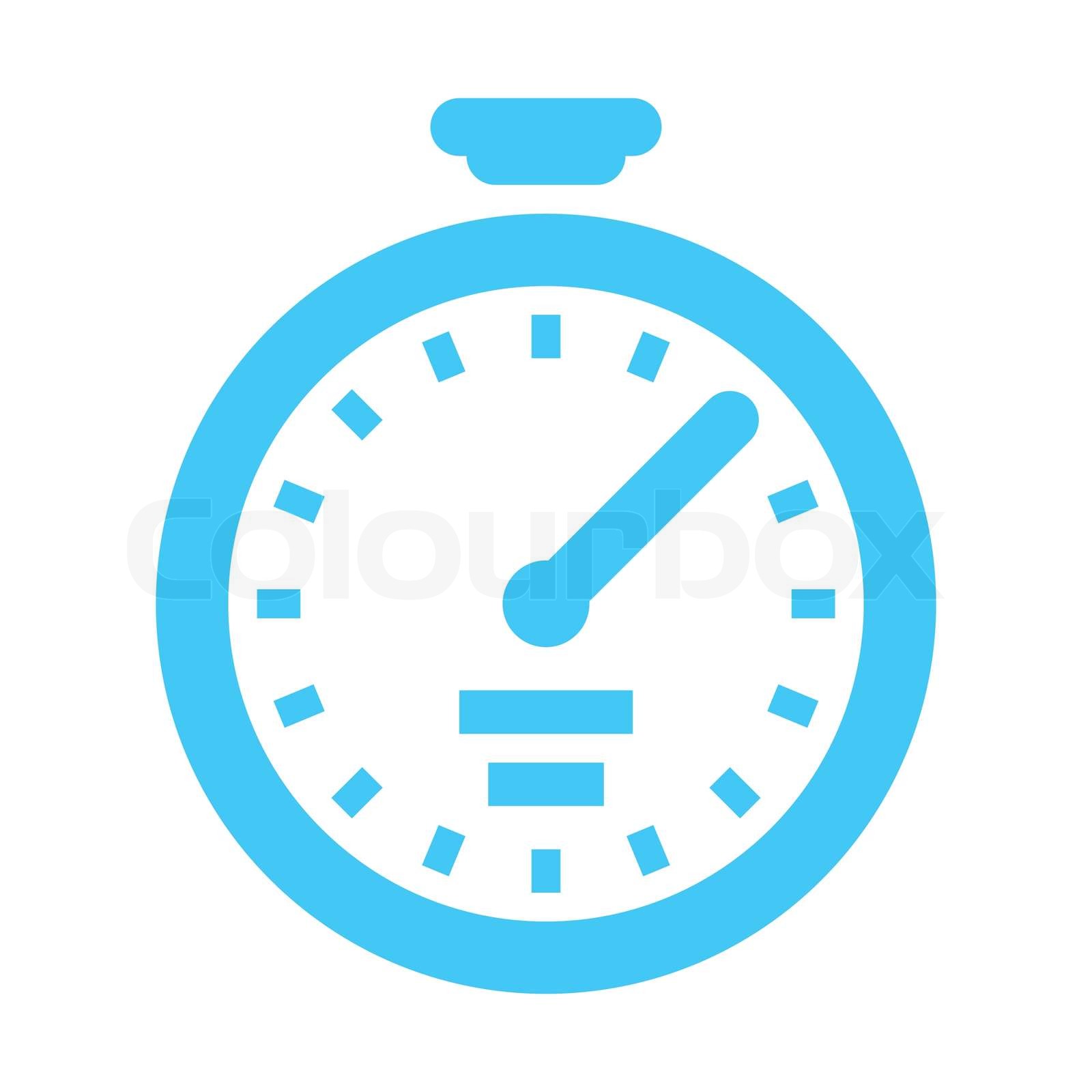 Icon - stopwatch - light blue | Stock vector | Colourbox