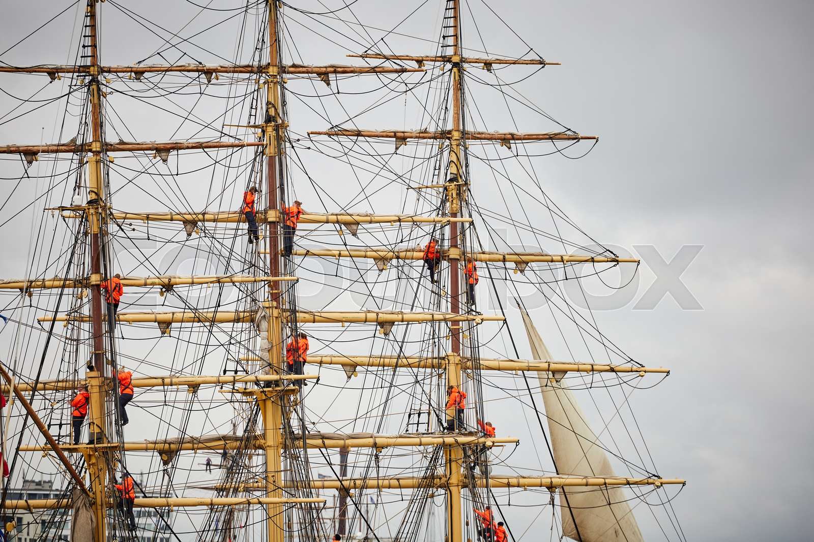 crew working on large ship | Stock image | Colourbox