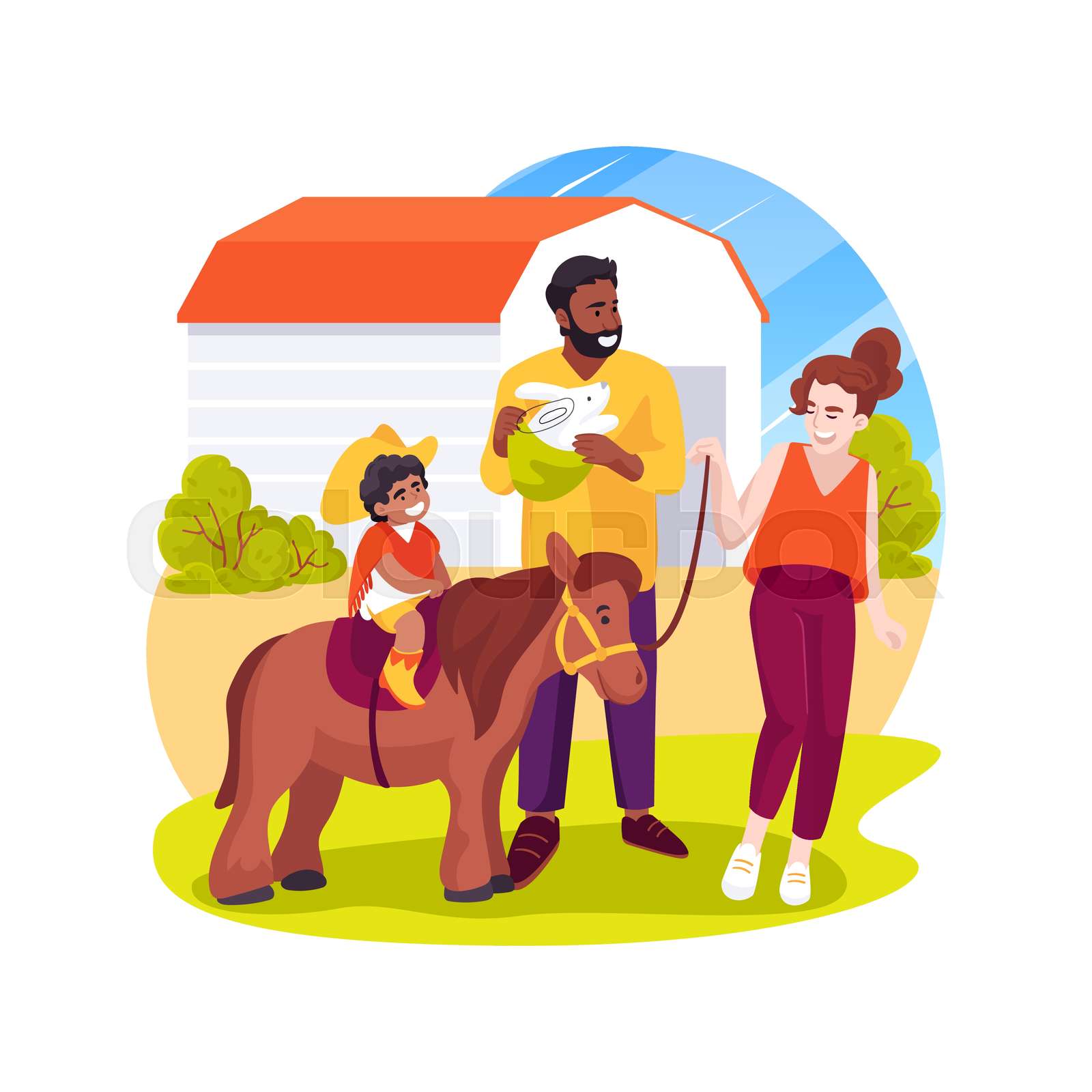 Ranch isolated cartoon vector illustration. | Stock vector | Colourbox