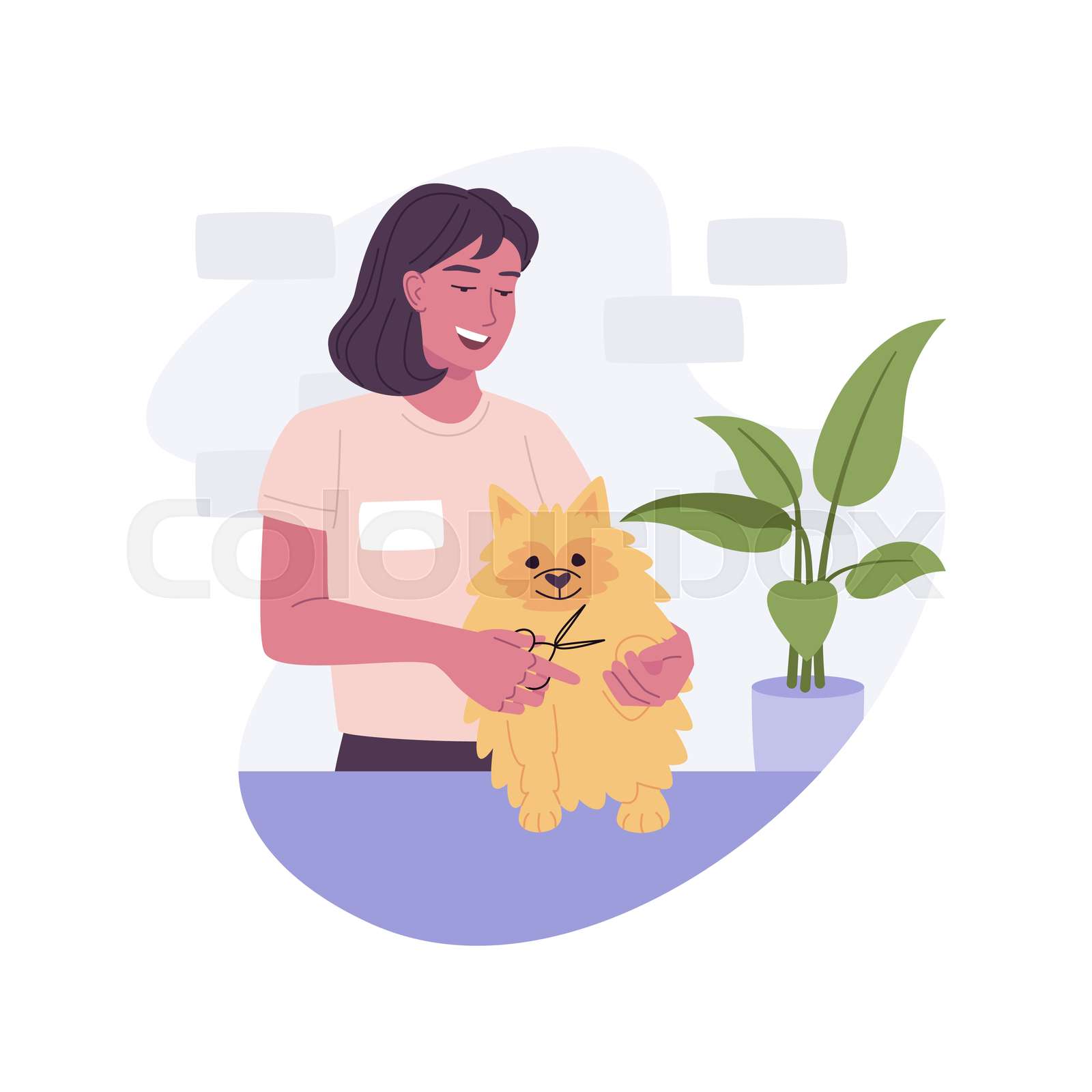 Grooming salon isolated cartoon vector illustrations. | Stock vector ...