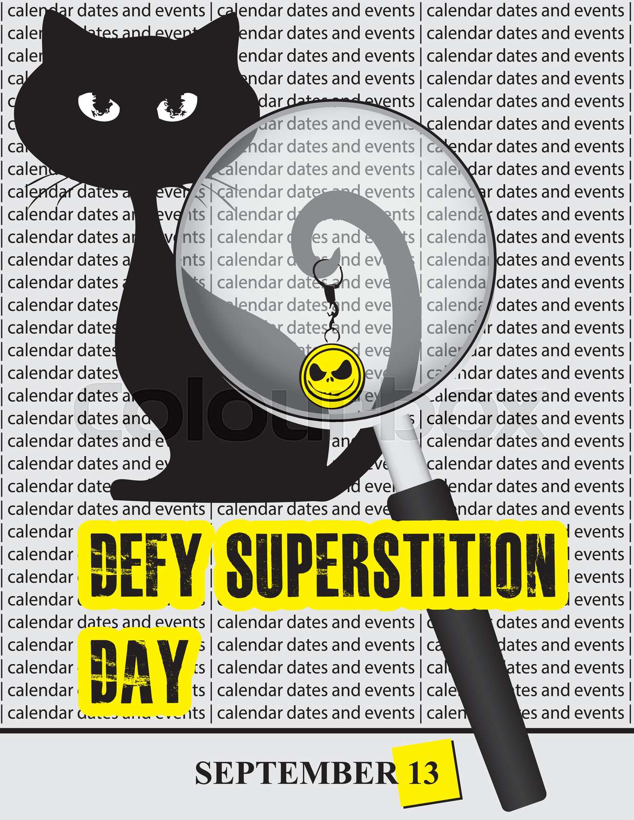 Defy Superstition Day | Stock vector | Colourbox