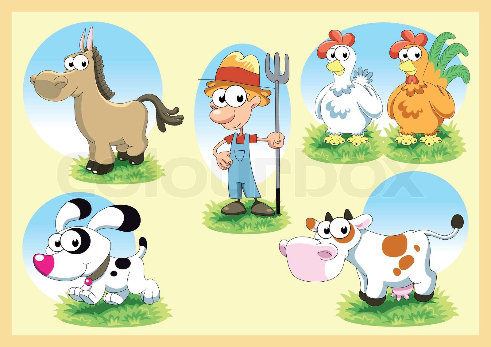 Farm Family | Stock vector | Colourbox