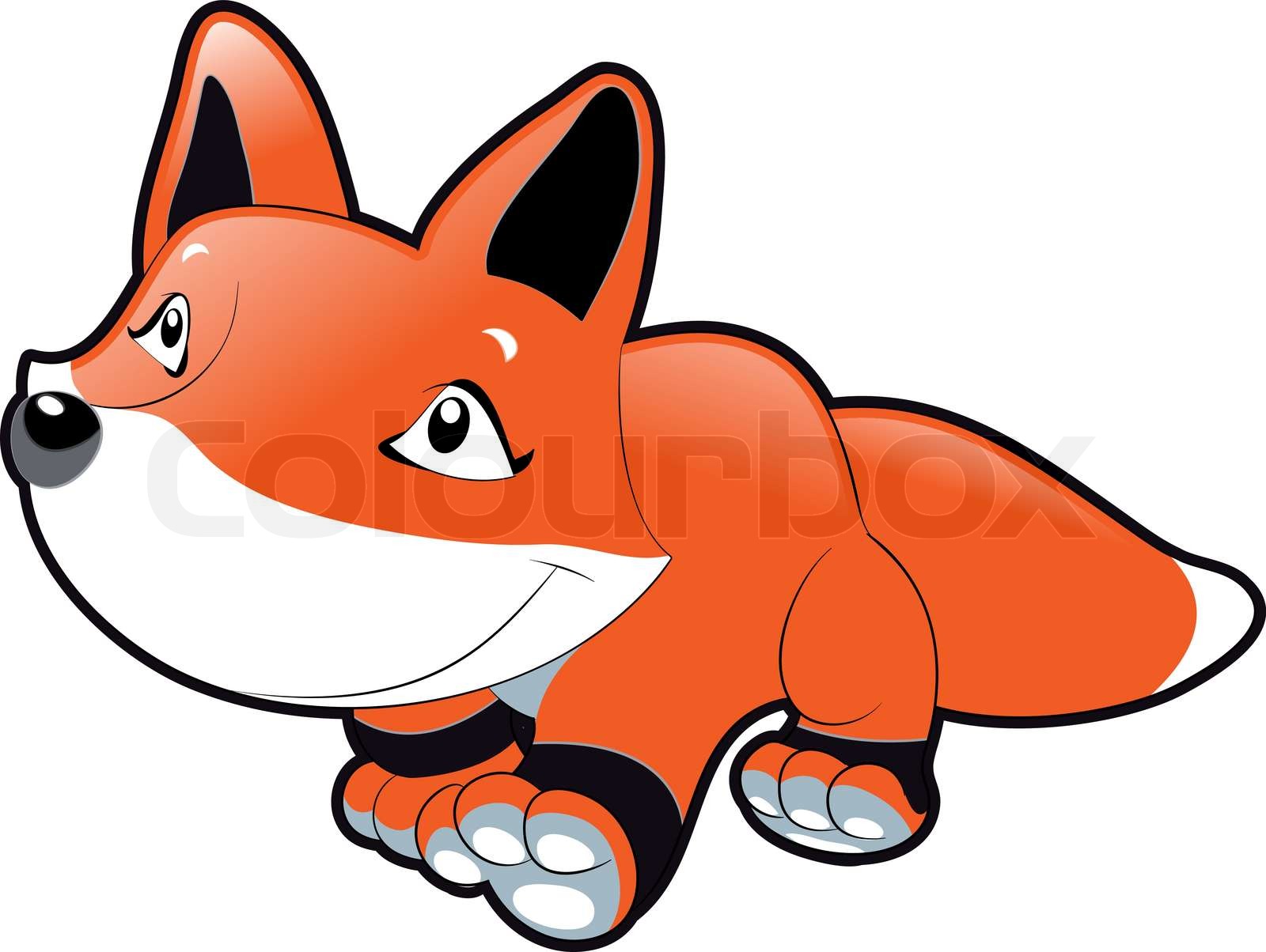 Baby Fox. | Stock vector | Colourbox