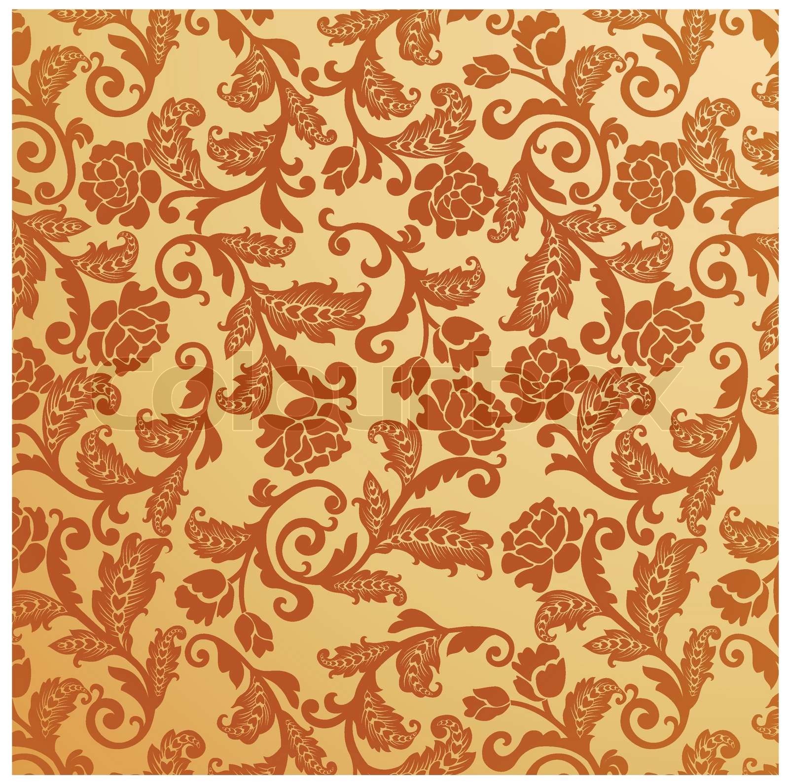 antique seamless floral pattern Vintage | Stock vector | Colourbox