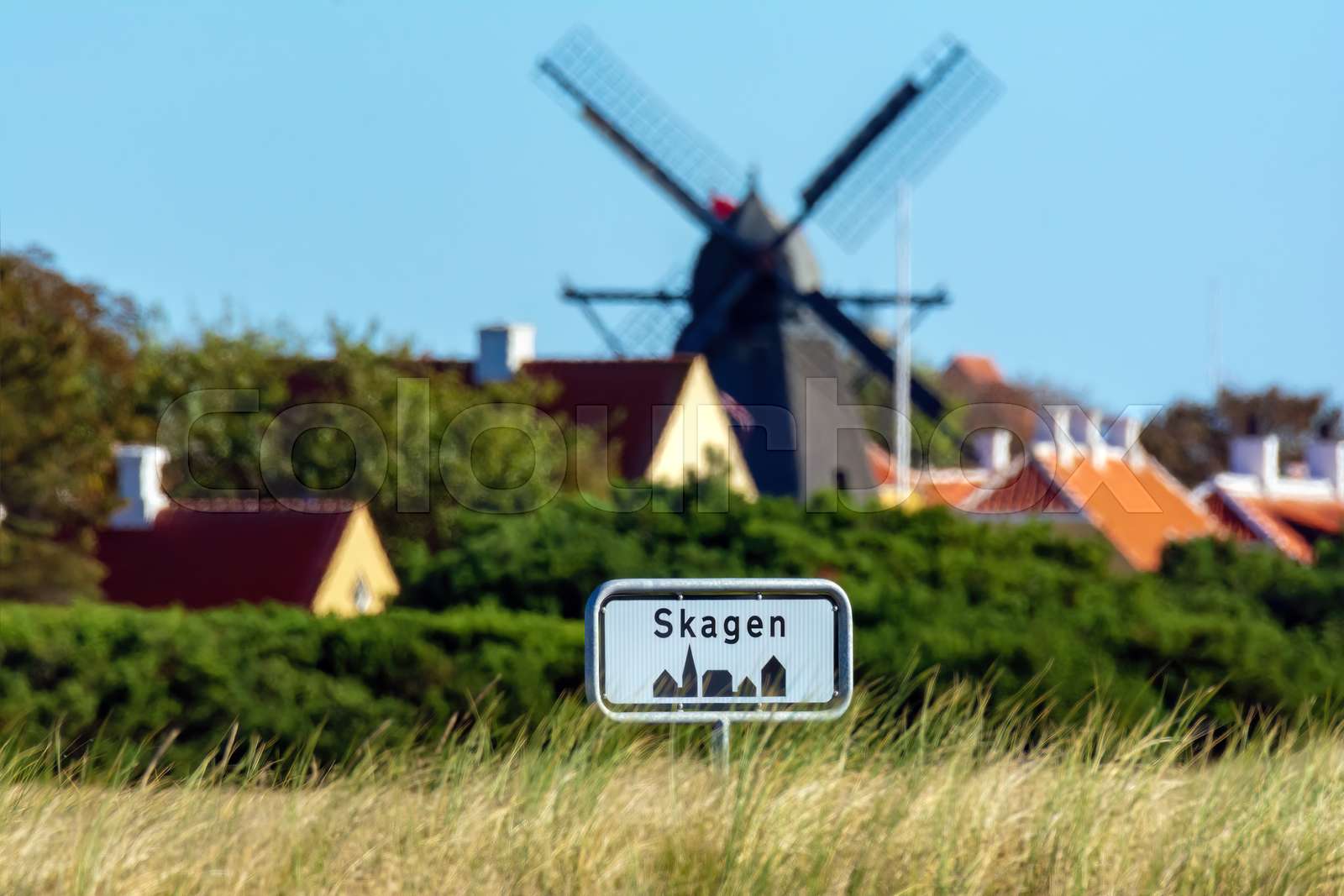 skagen, byskilt | Stock foto | Colourbox