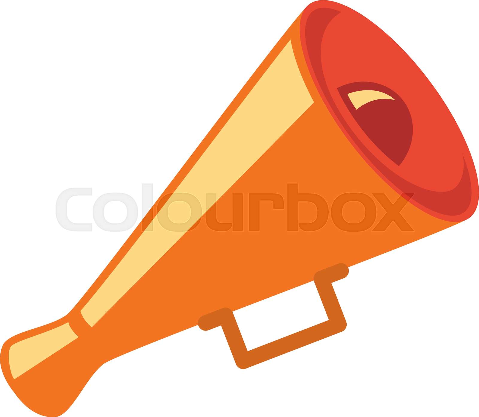 Megaphone icon in flat style. Design element for poster, card, banner ...