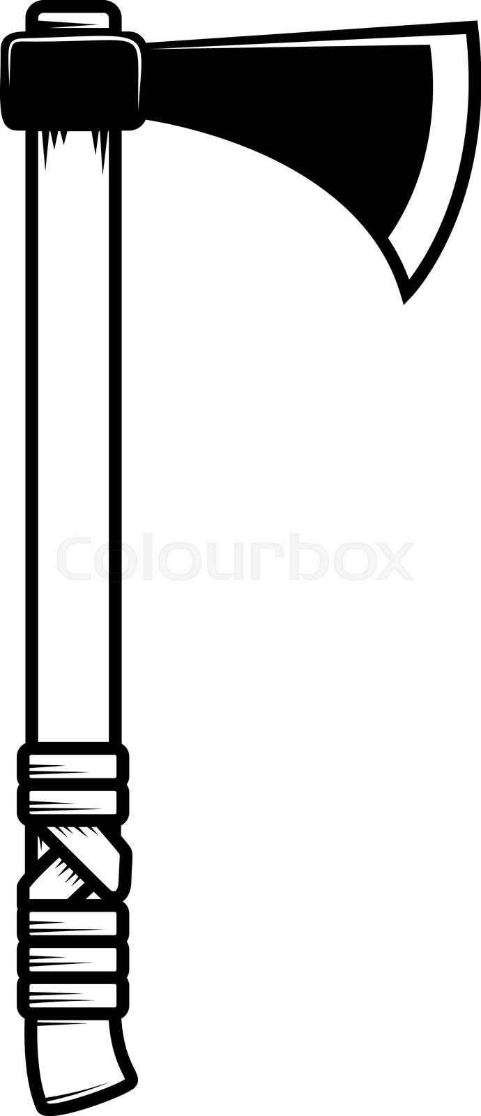 Illustrations of native indian tomahawk in engraving style. Design ...