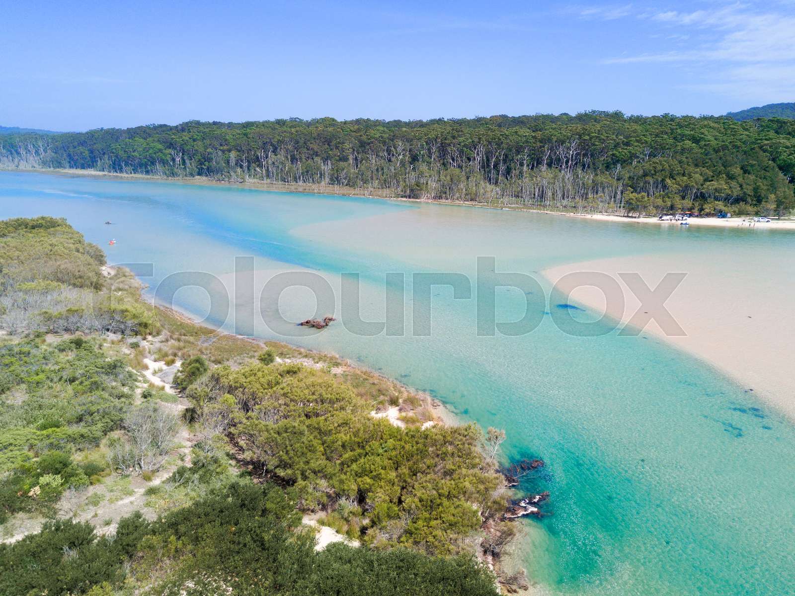 Aerial views of pristine waterways | Stock image | Colourbox