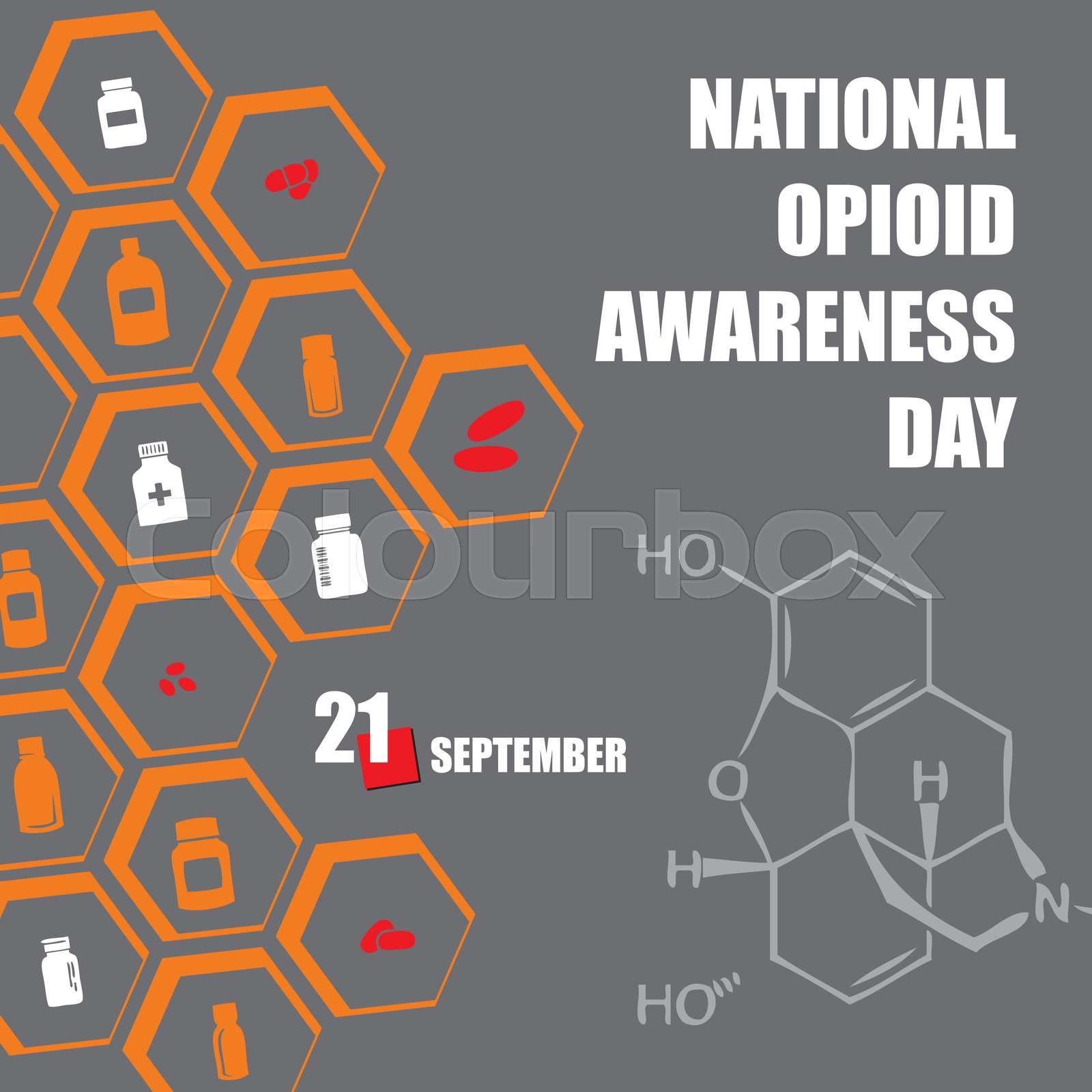 National Opioid Awareness Day | Stock vector | Colourbox